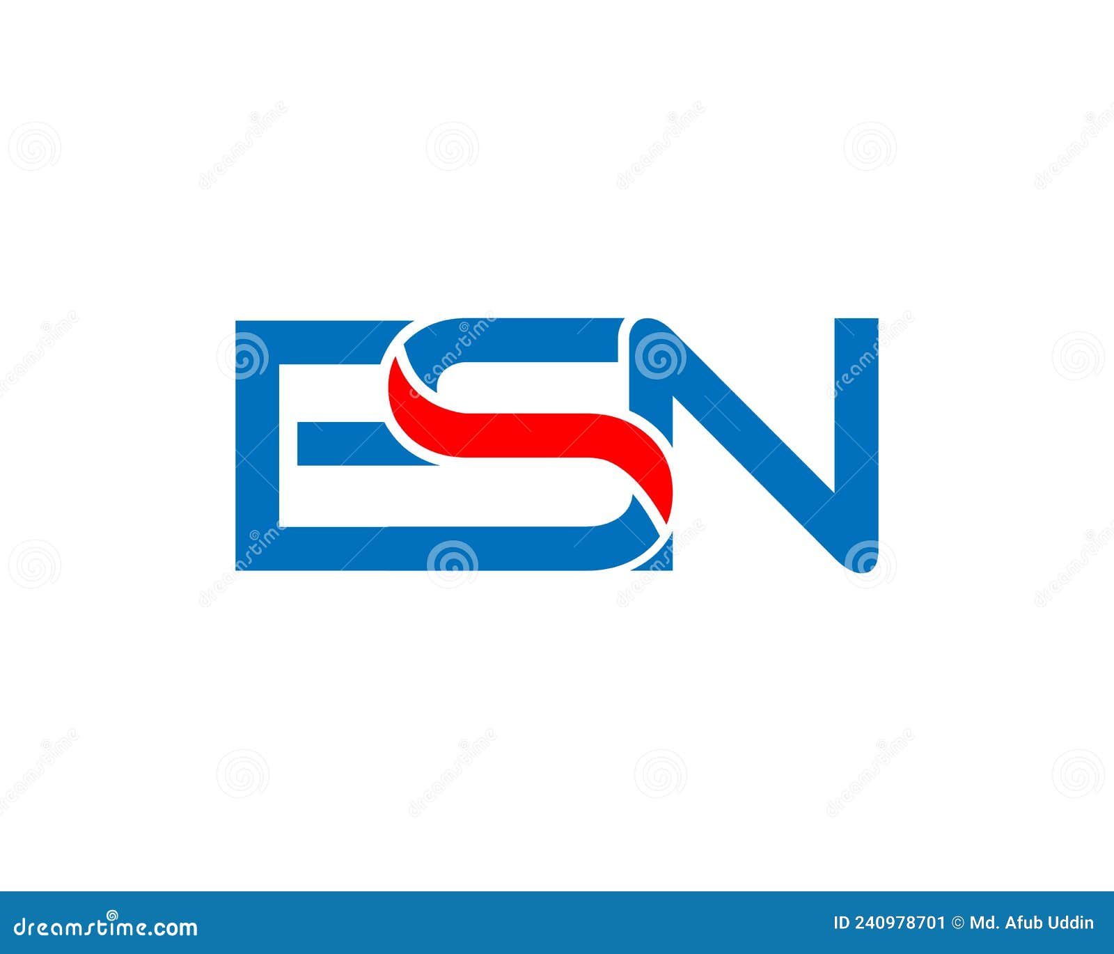 Initial Letters ESN Logo Design Icon Premium Concept Vector Stock ...