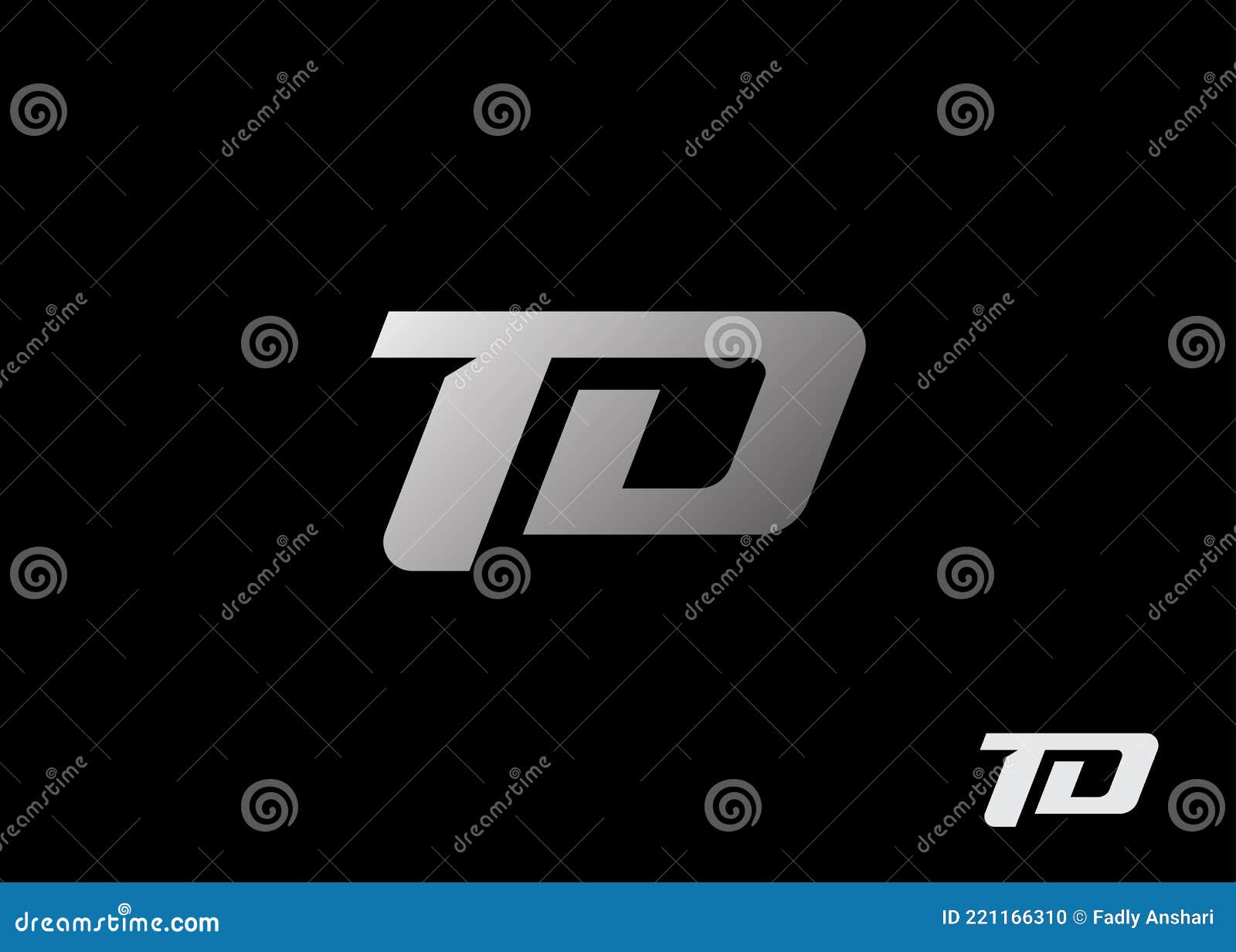 Initial Letters TD Monogram Logo Template. Vector Illustration Stock ...