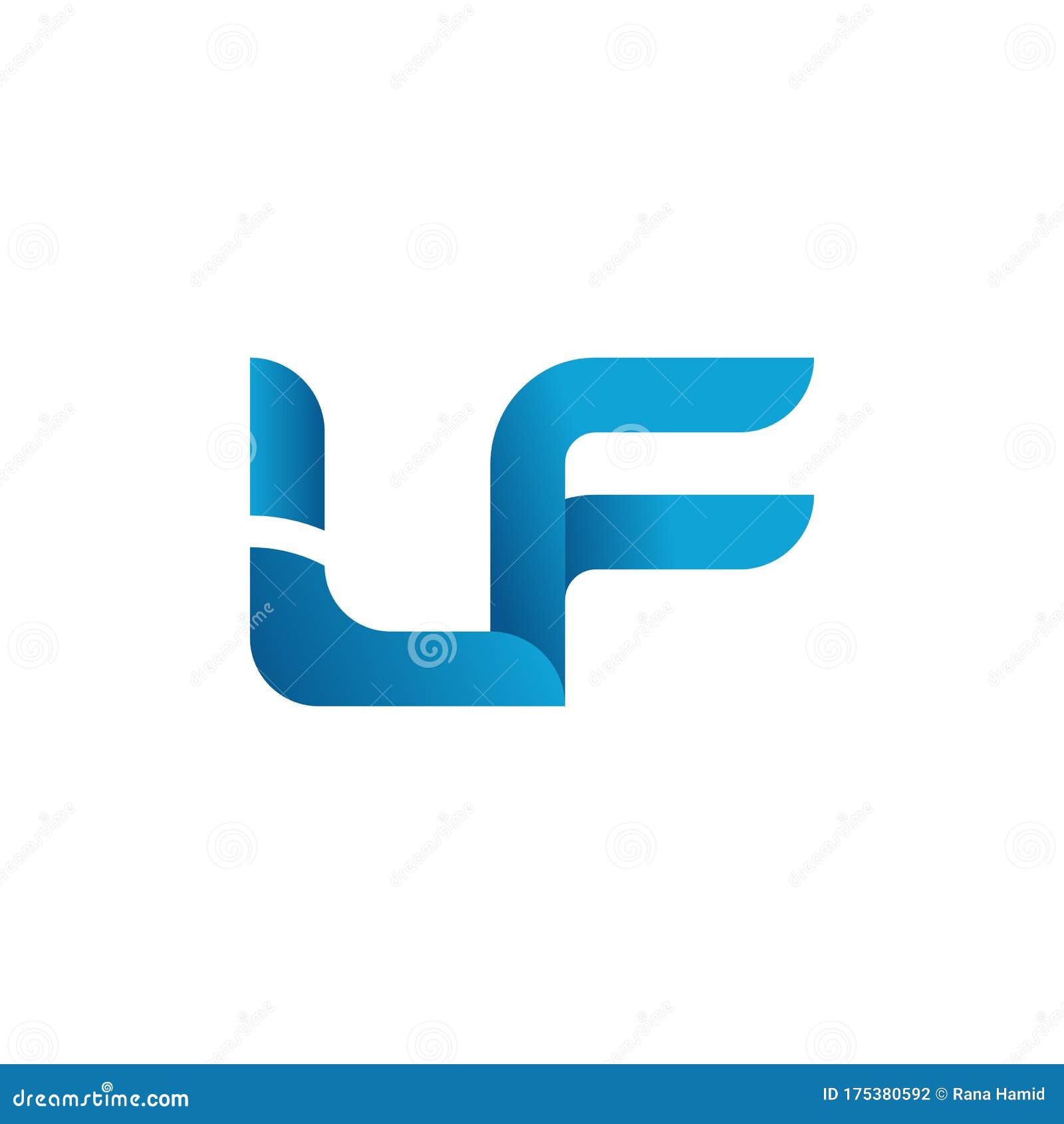 Initial LF Letter Business Logo Design Vector Template. Abstract Letter ...