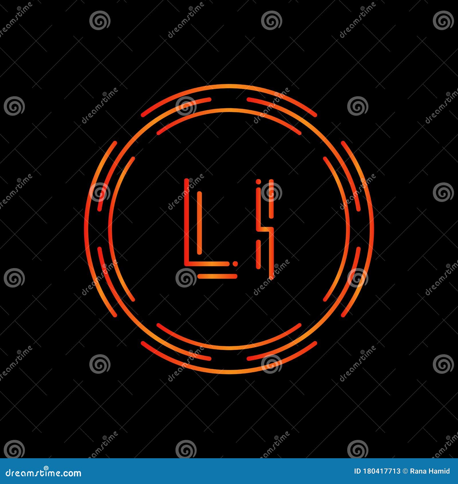 Initial LI Letter Logo Design Vector Template. Abstract Letter LI Logo ...