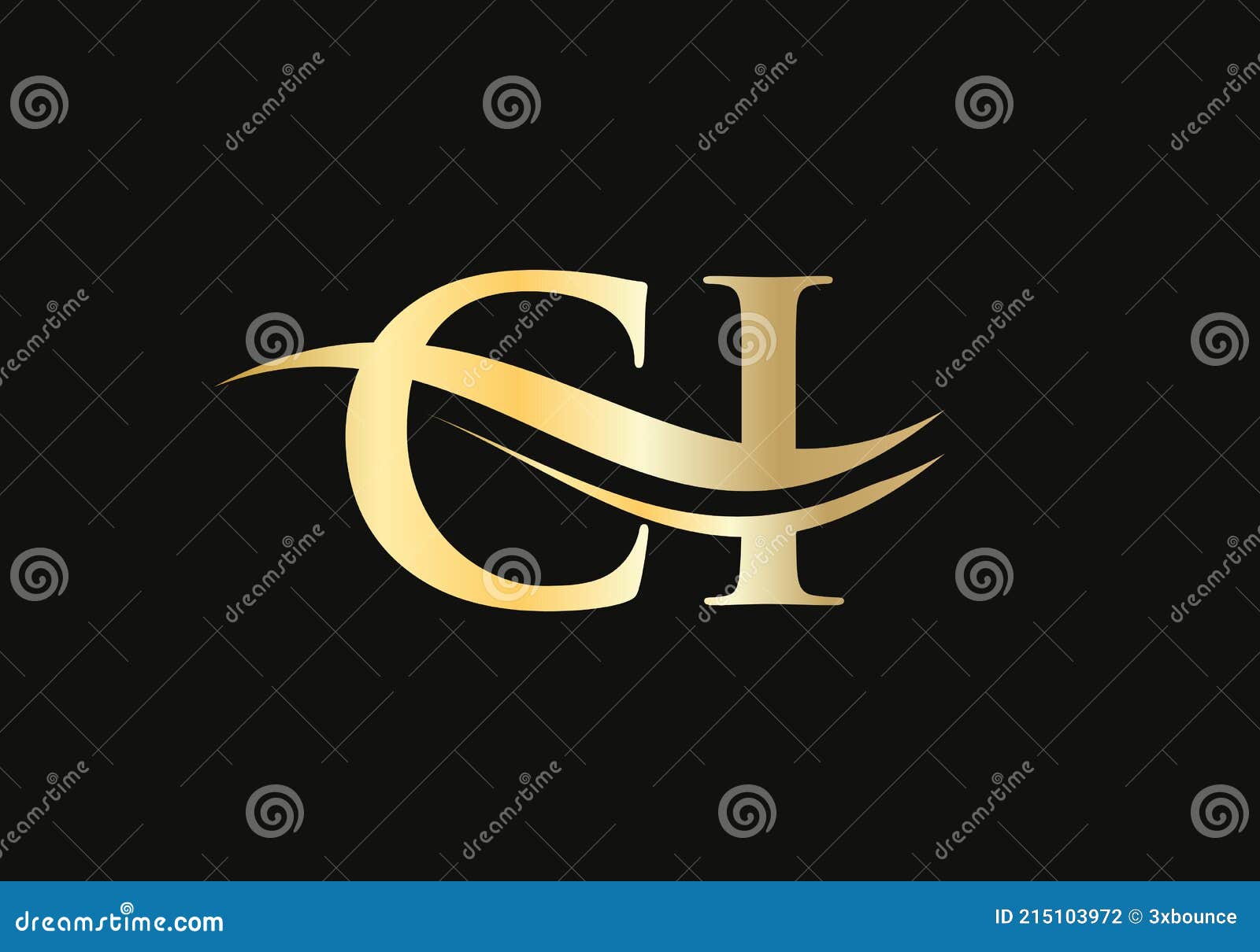 Initial Linked Letter CI Logo Design. Modern Letter CI Logo Design ...
