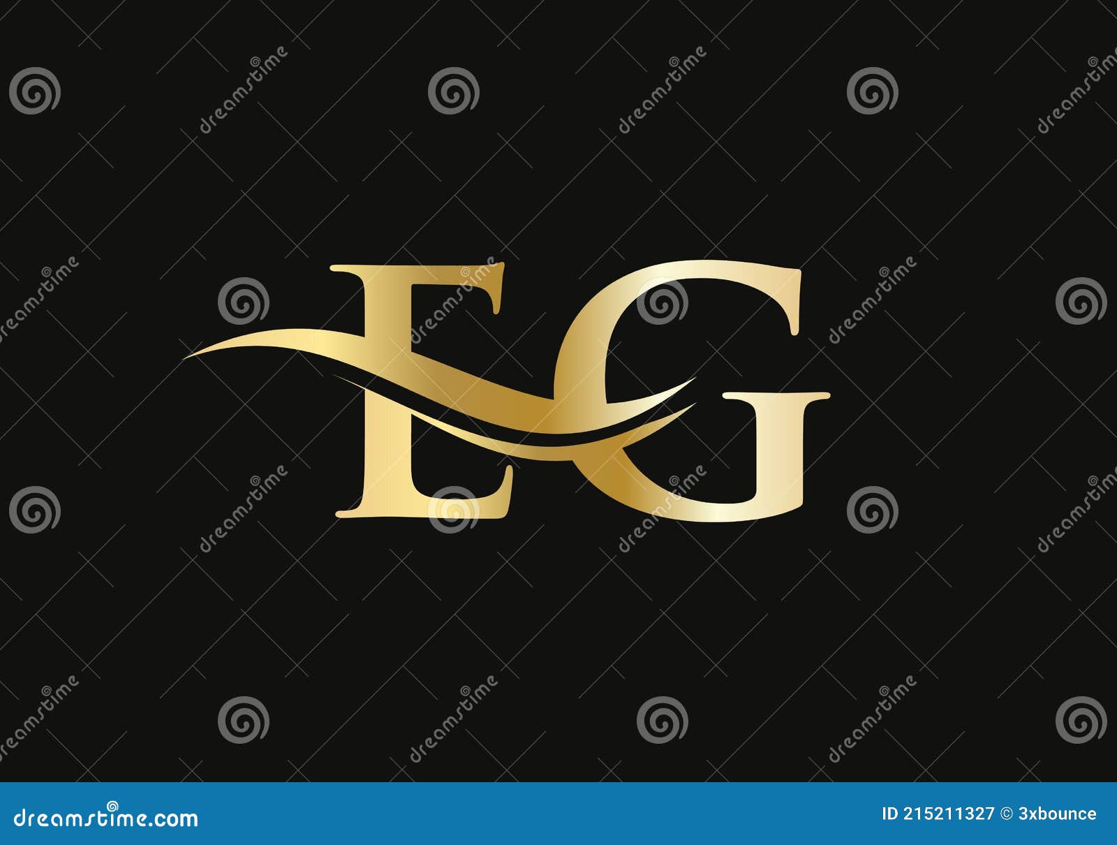 Initial Linked Letter EG Logo Design. Modern Letter EG Logo Design ...