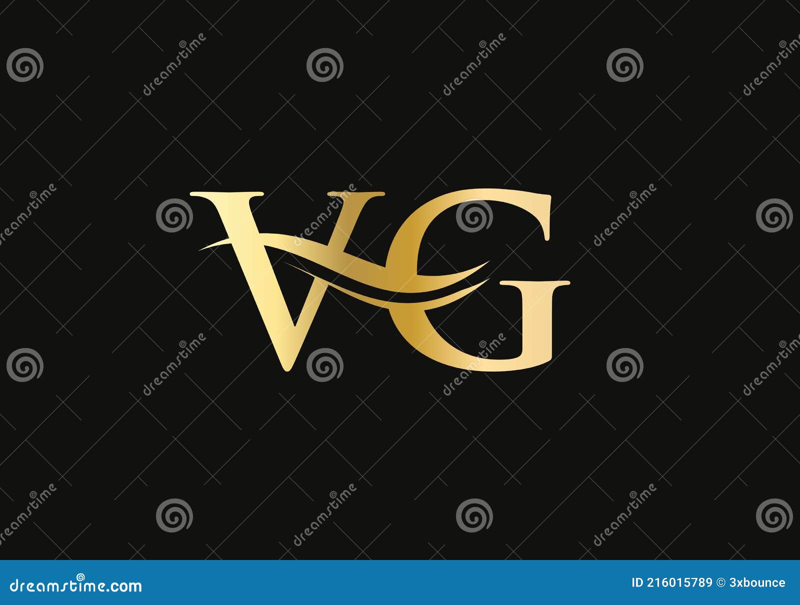 Initial Linked Letter VG Logo Design. Modern Letter VG Logo Design ...