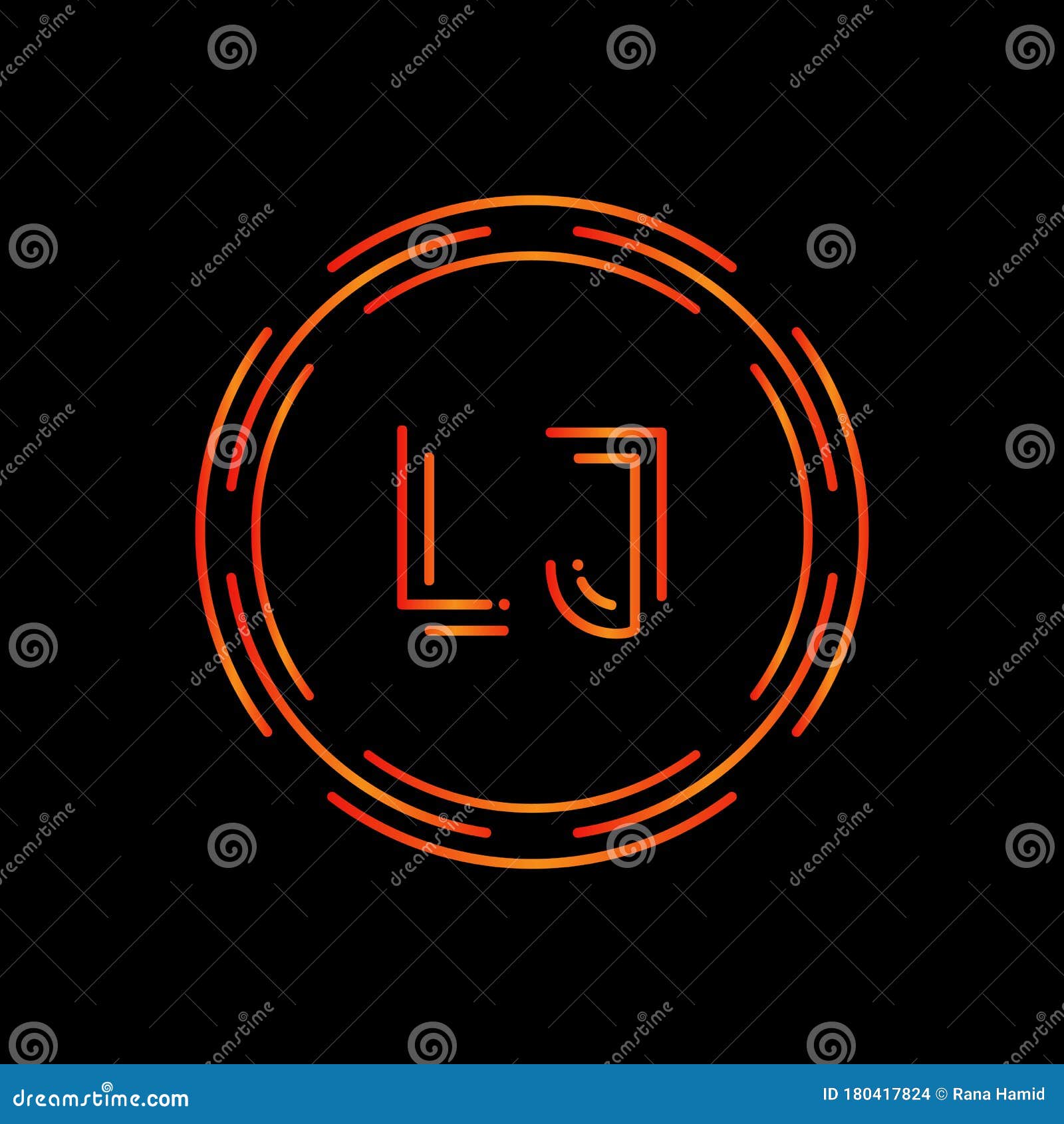 Initial LJ Letter Logo Design Vector Template. Abstract Letter LJ Logo ...