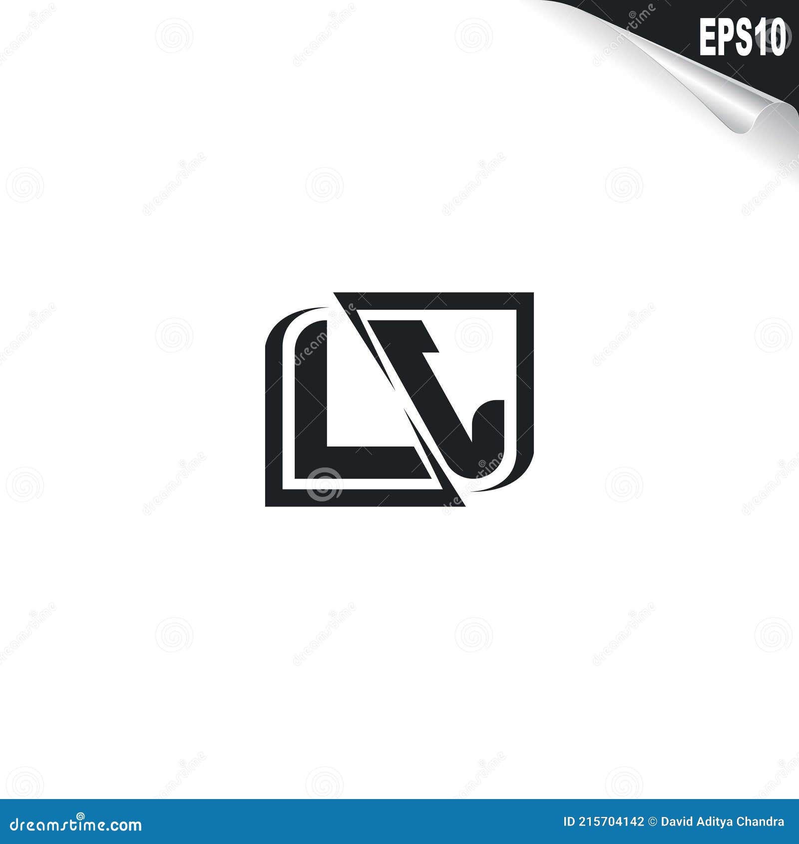 Initial LJ Logo Design with Shape Style, Logo Business Branding Stock ...