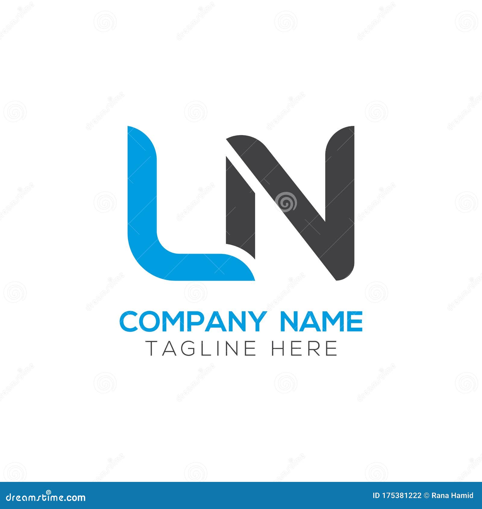Initial LN Letter Business Logo Design Vector Template. Abstract Letter ...
