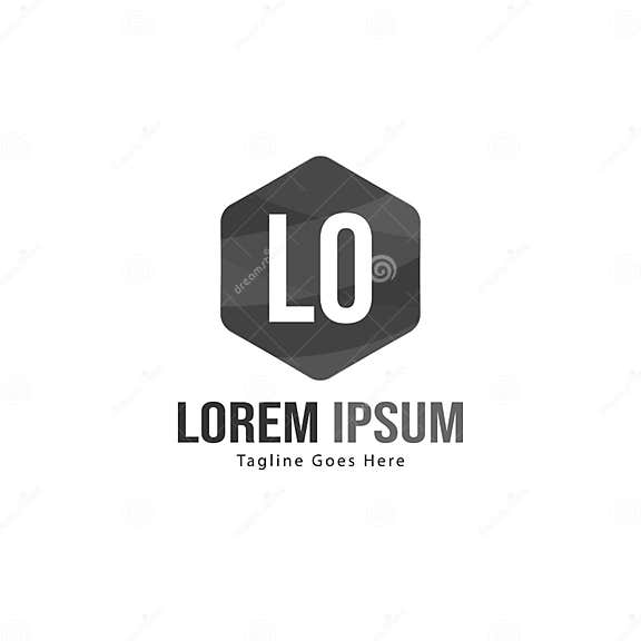 Initial LO Logo Template with Modern Frame. Minimalist LO Letter Logo ...