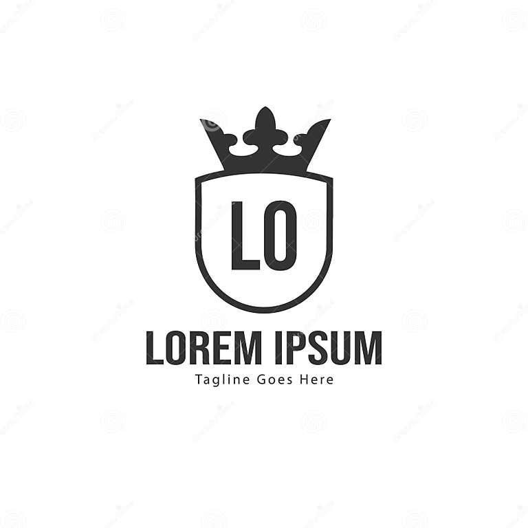 Initial LO Logo Template with Modern Frame. Minimalist LO Letter Logo ...