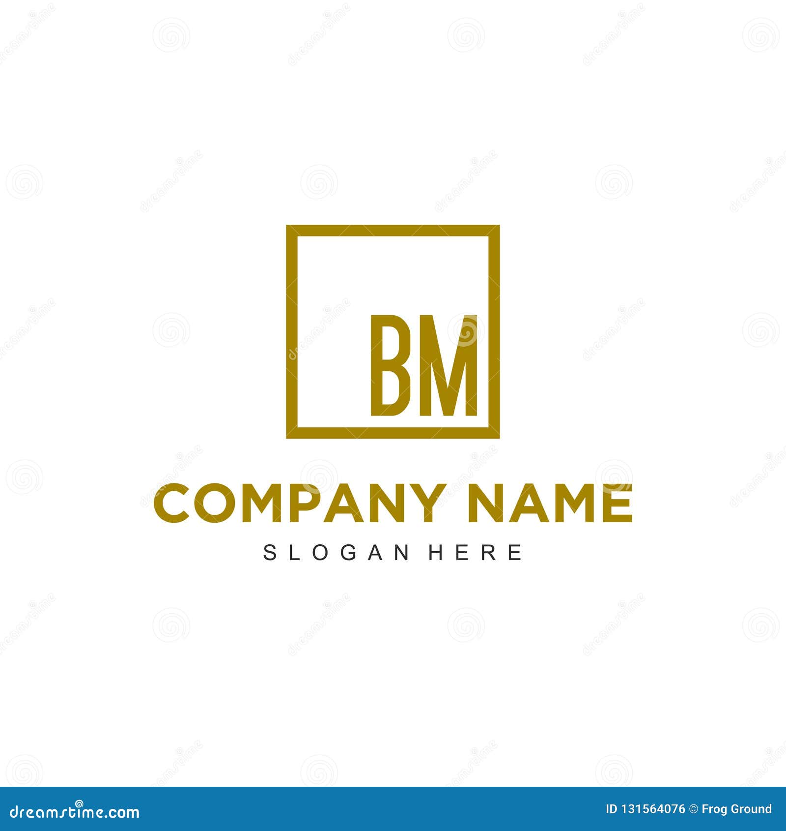 Initial Letter BM Logo Template Design Stock Illustration ...