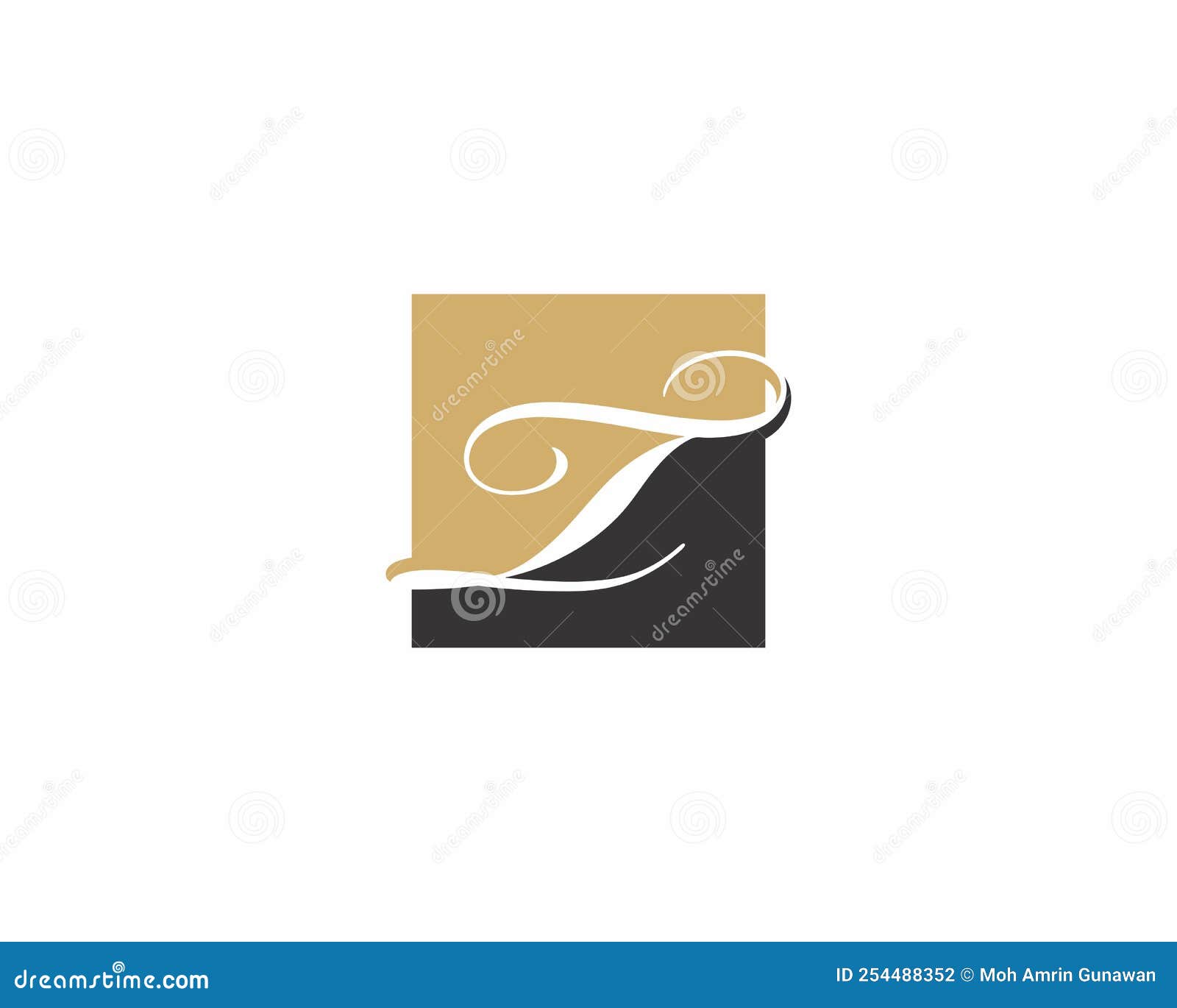 Initial Script Letter T Logo Design Vector Stock Vector - Illustration ...