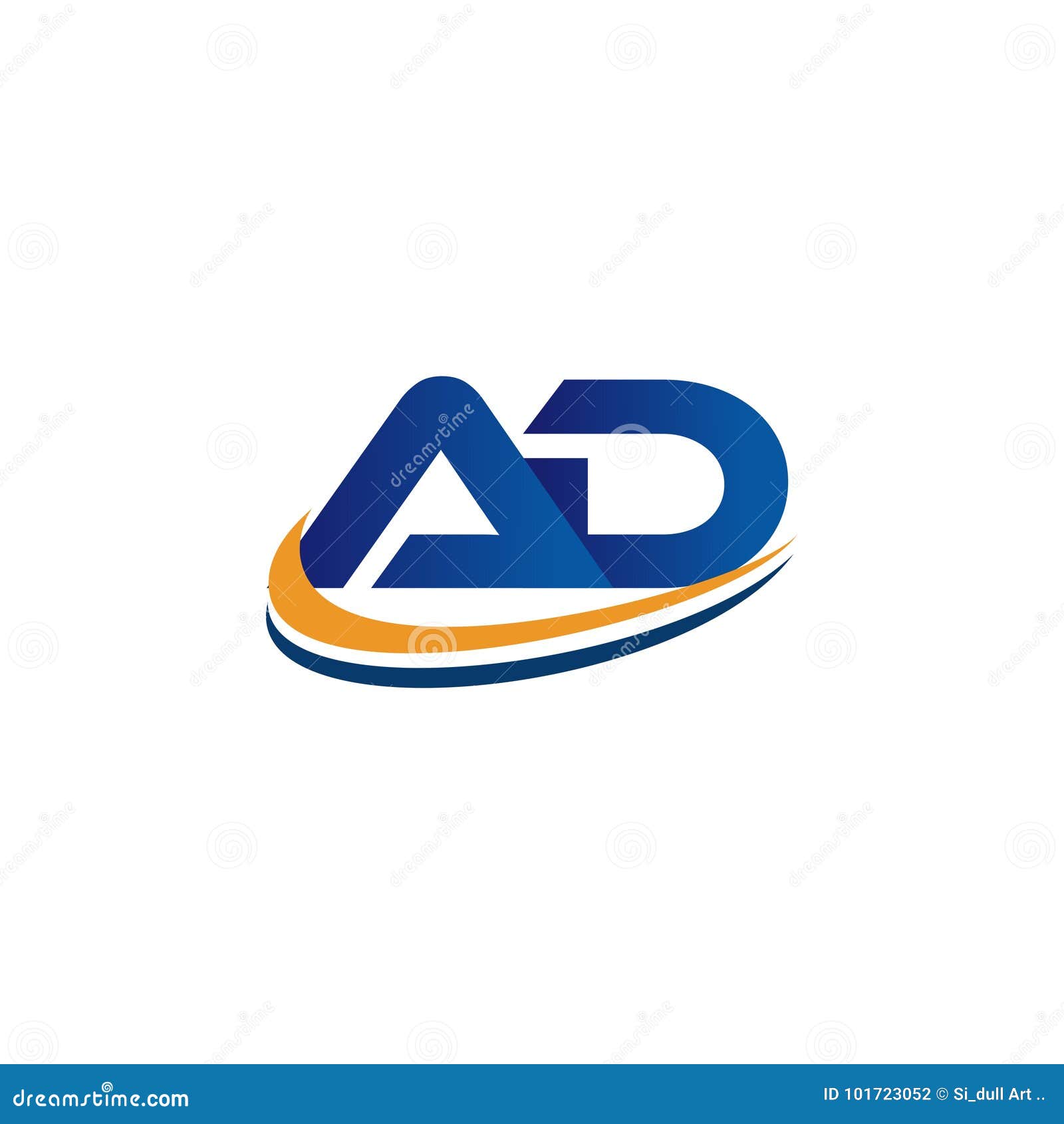 Initial logo design ad stock vector. Illustration of monogram - 101723052