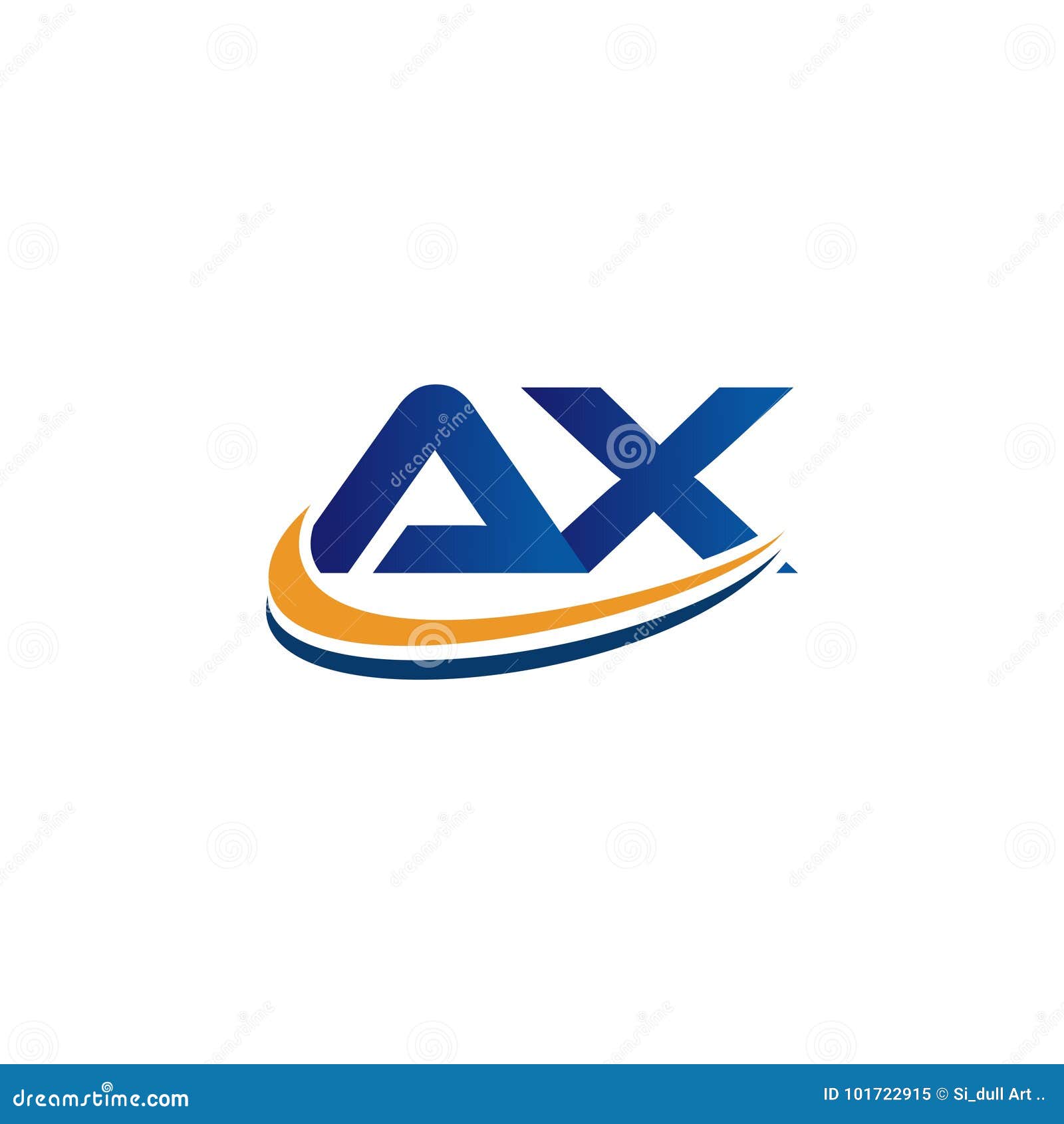 Initial logo design ax stock vector. Illustration of design - 101722915