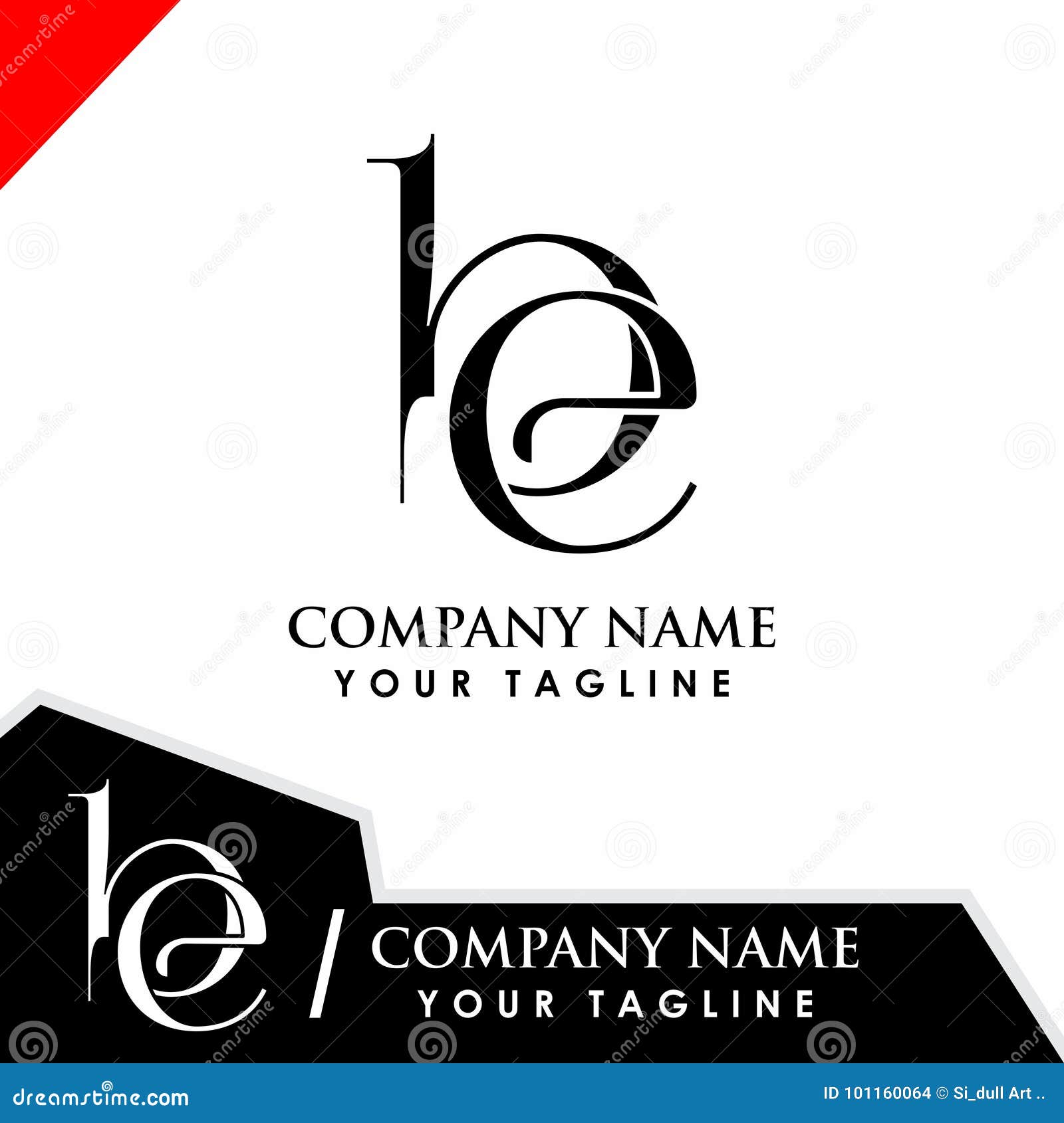 Initial logo design be stock vector. Illustration of management - 101160064
