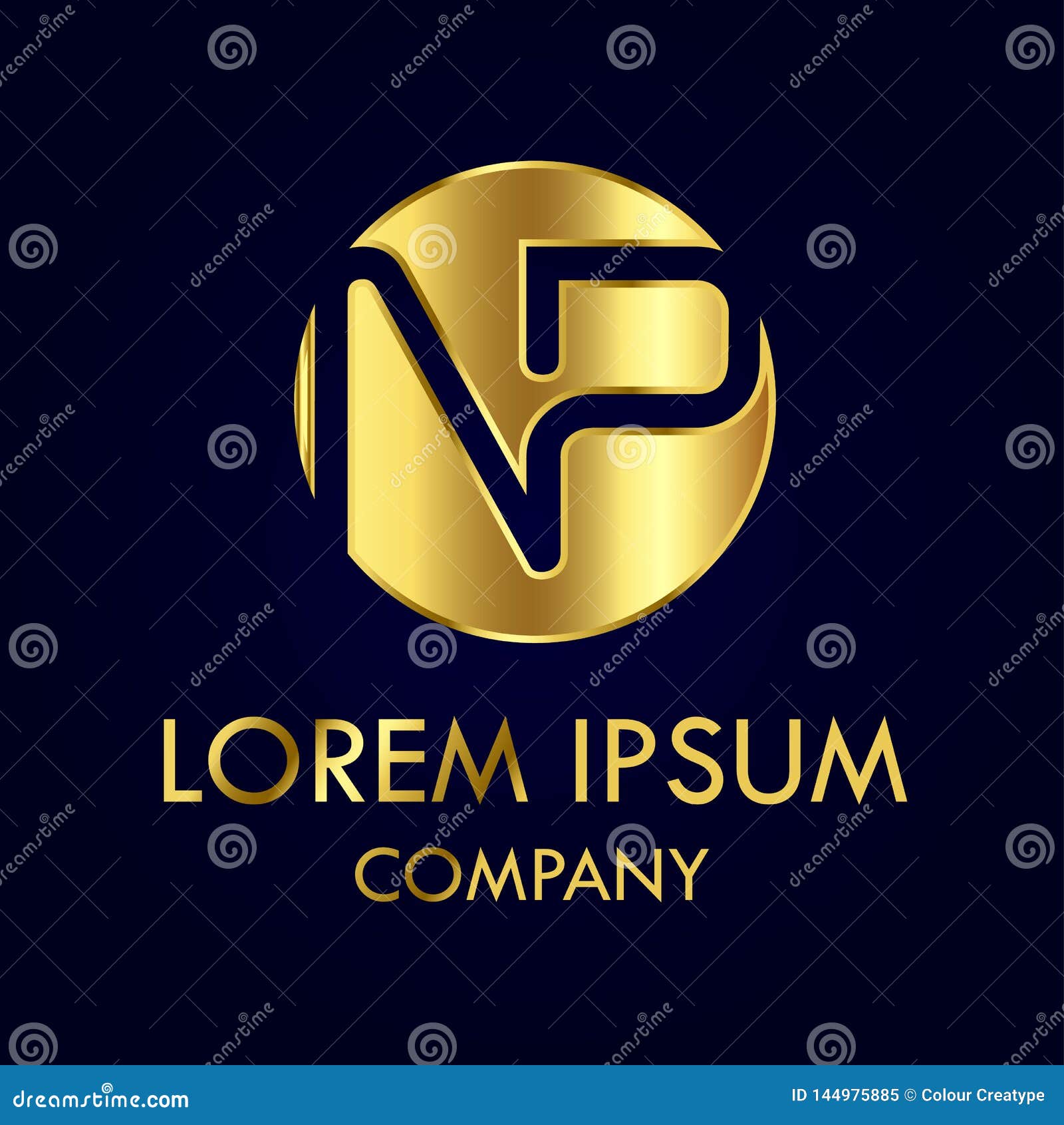 Initial logo vector stock vector. Illustration of modern - 144975885