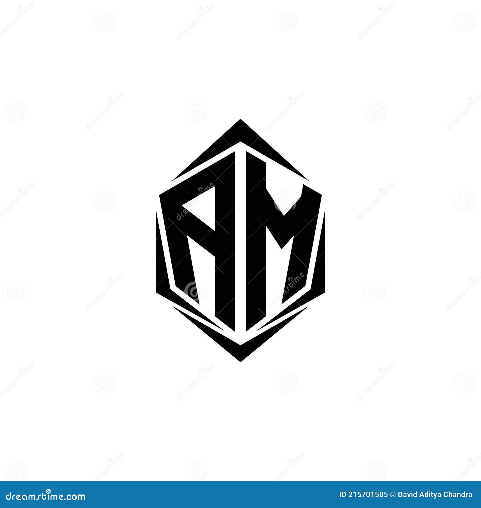 Initial am Logo Design, Initial am Logo Design with Shield Style, Logo ...