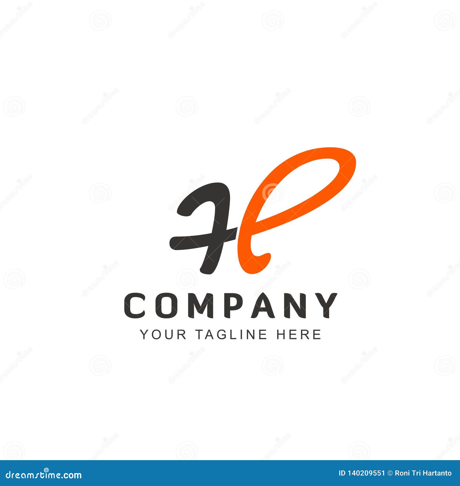 Initial he Logo Design Inspiration Vector Stock Vector - Illustration ...