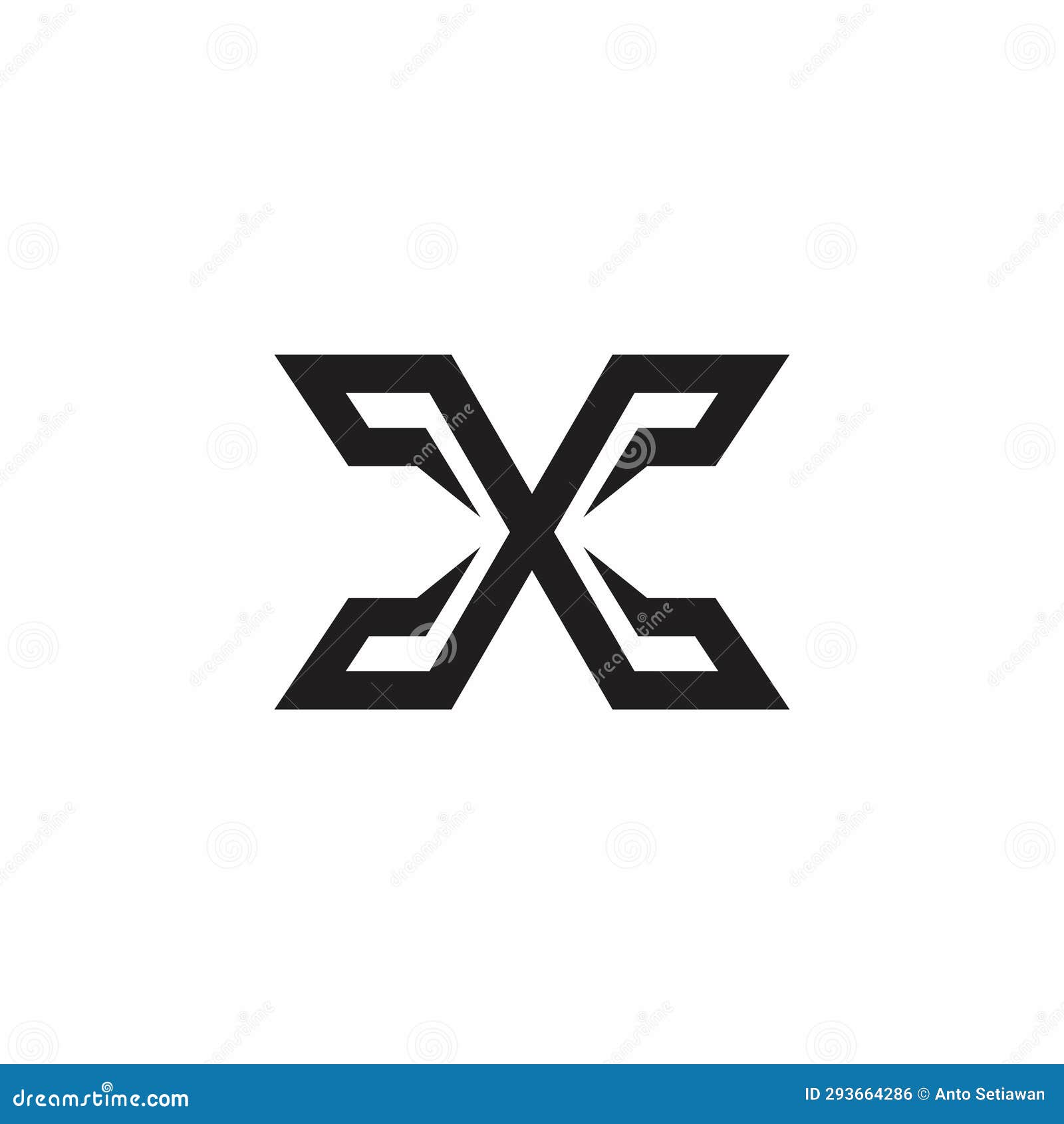 Initial X Logo Design. Letter X Icon Vector Stock Vector - Illustration ...