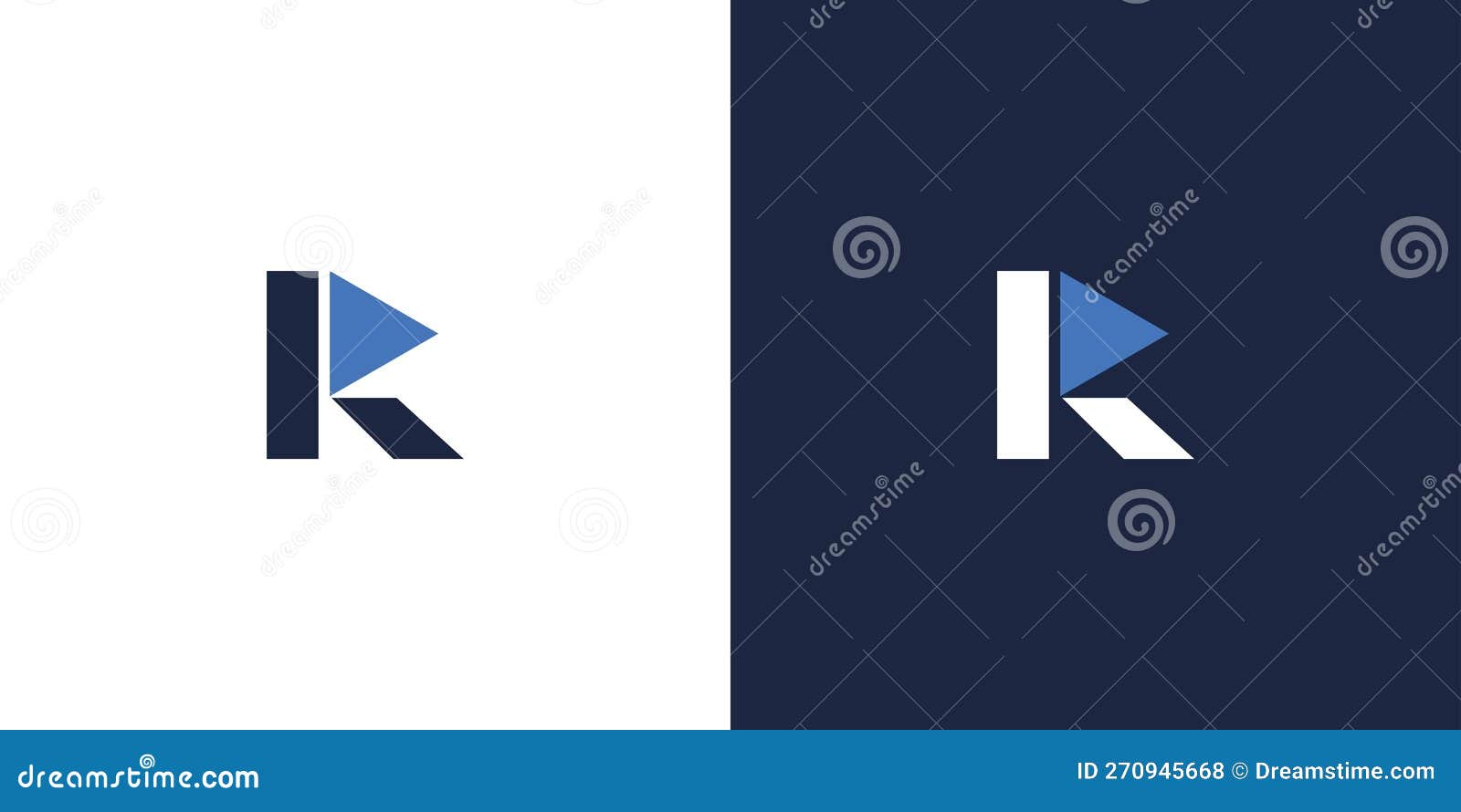 The Initial Logo Design of the Letter R is Combined with a Unique and ...