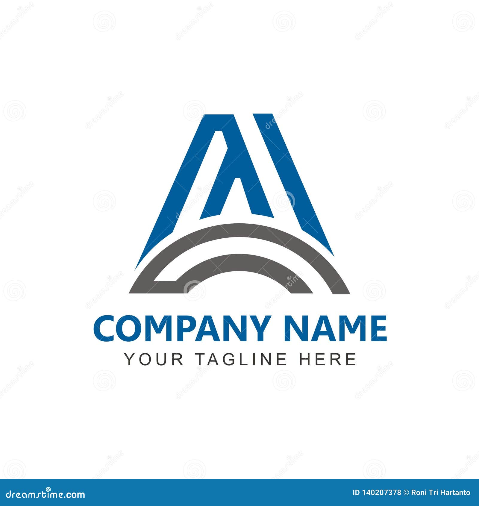 Initial a Logo Design Vector Stock Illustration - Illustration of ...