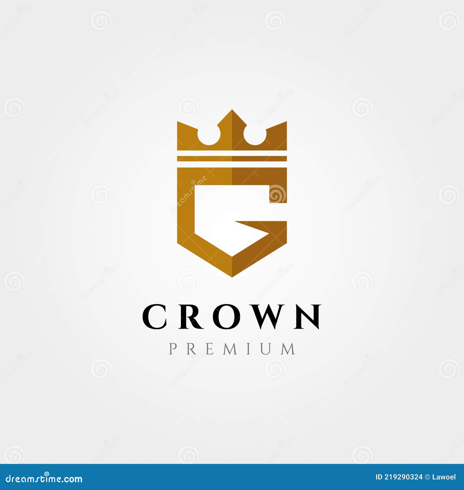 Initial Logo Letter G with Crown Vector Symbol Illustration Design ...