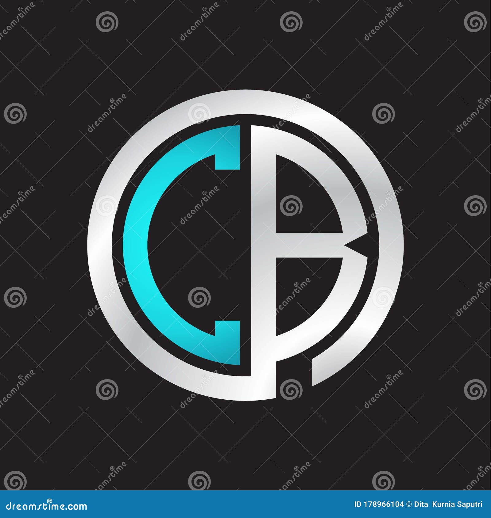 CB Initial Logo Linked Circle Monogram Stock Vector - Illustration of ...