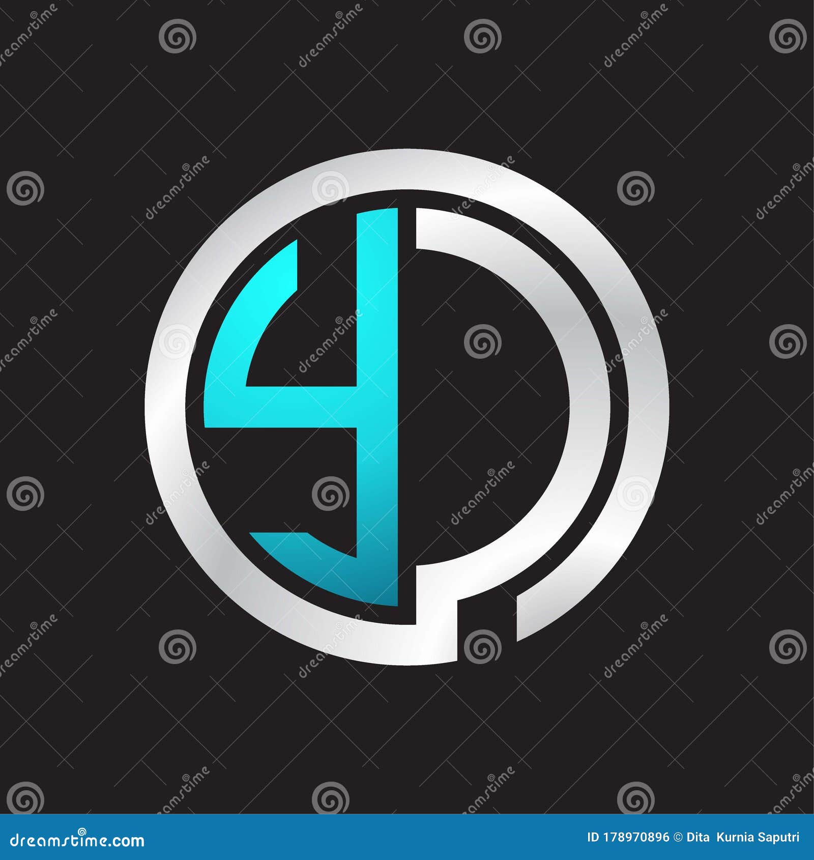 YC Initial Logo Linked Circle Monogram Stock Vector - Illustration of ...