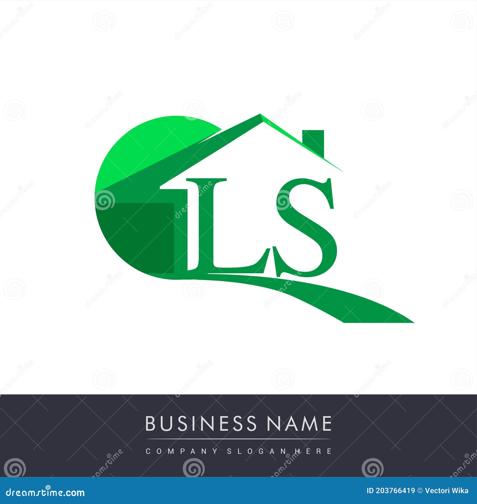 Initial Logo LS with House Icon, Business Logo and Property Developer ...