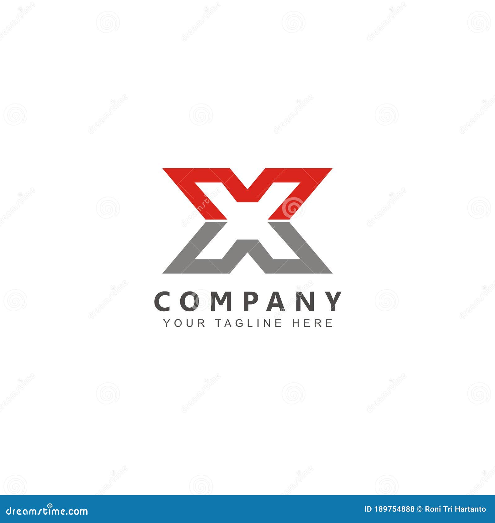 Initial X Logo Monogram Design Modern Template Stock Vector ...