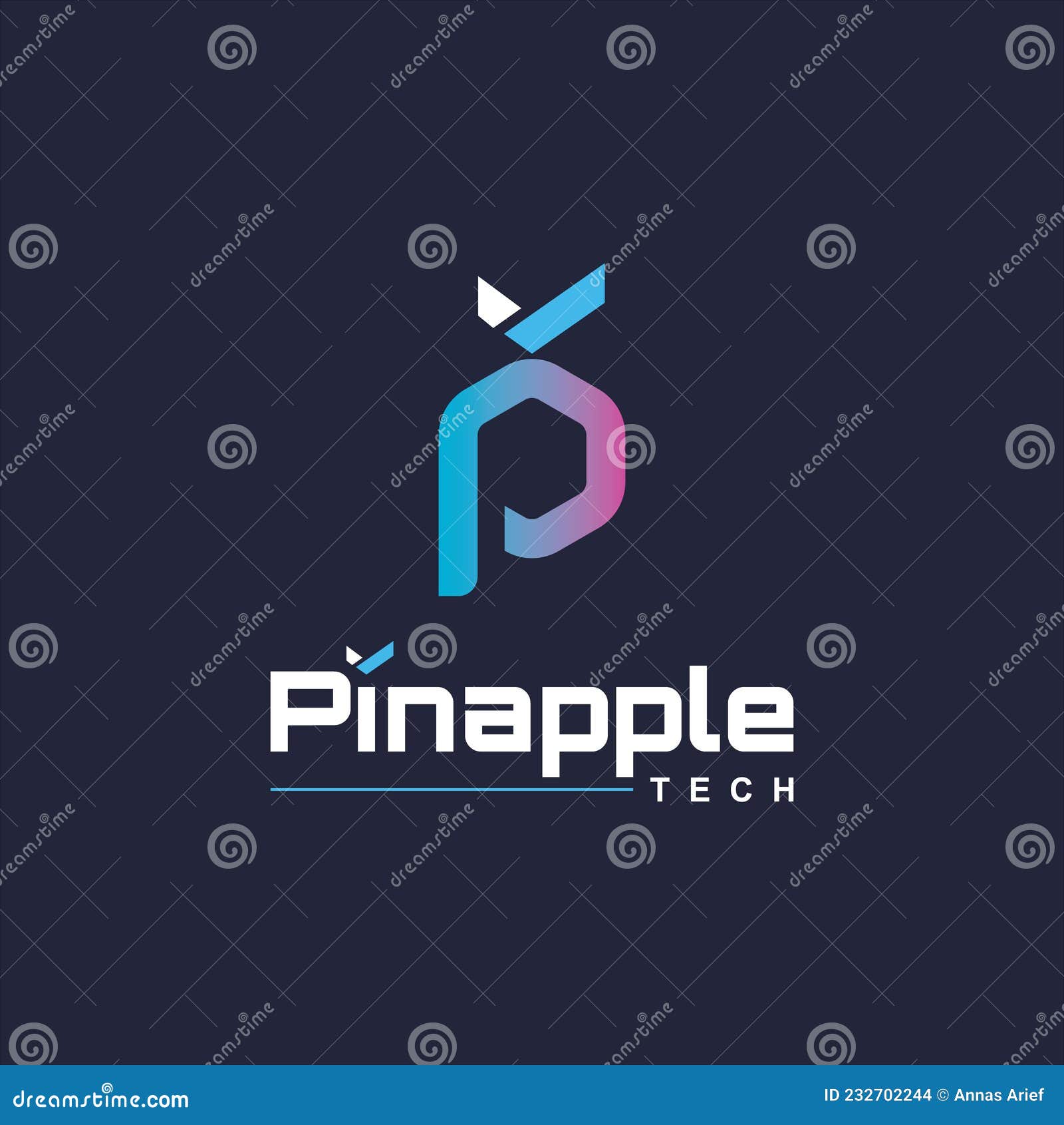 Initial Logo P Letter Monogram Vector for Technology Graphic Design ...