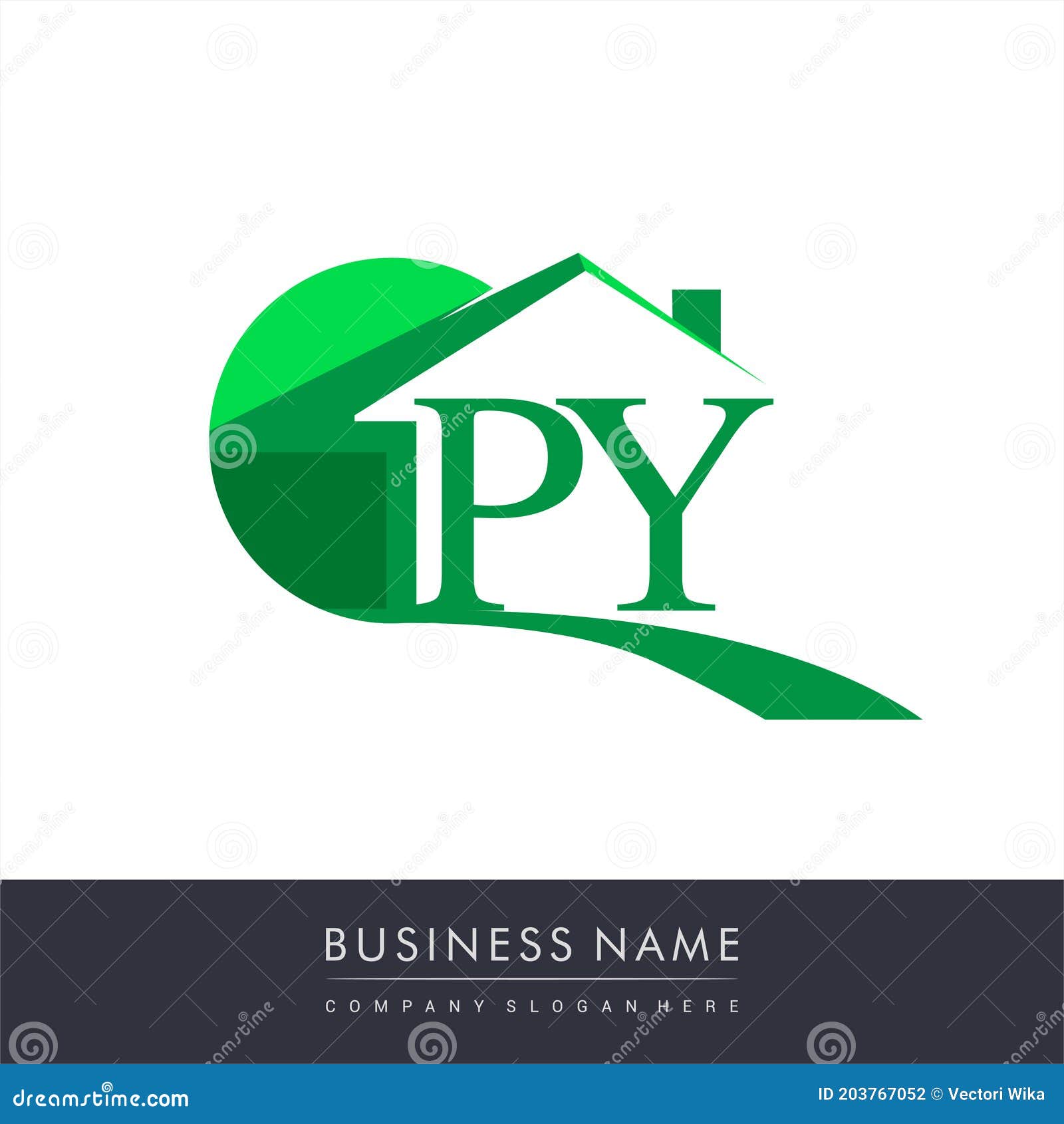 Initial Logo PY with House Icon, Business Logo and Property Developer ...