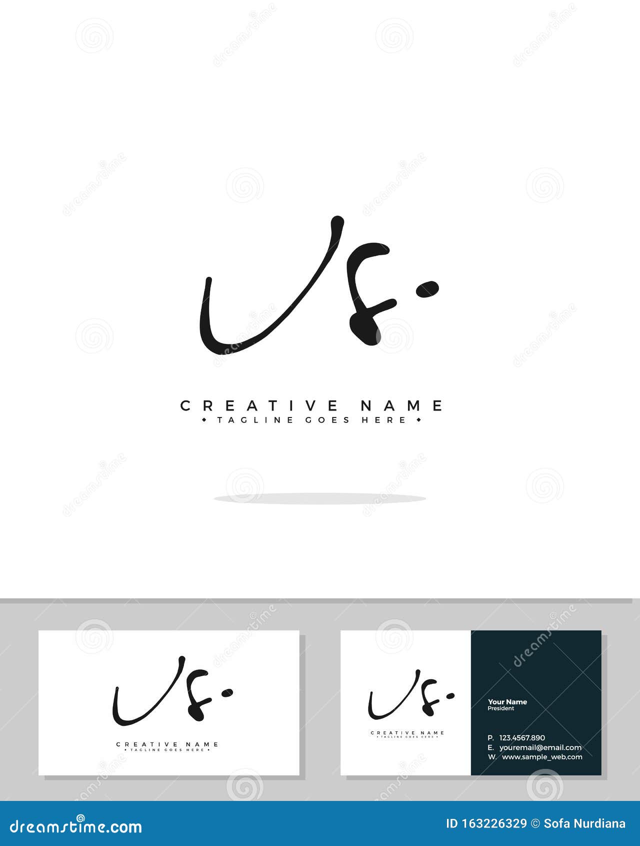 U S US Initial Logo Signature Vector. Handwriting Concept Logo. Stock ...