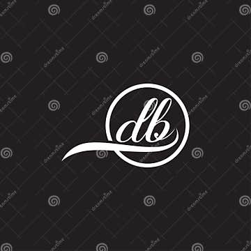 Initial Lowercase Letter DB Rounded Logo on Multiple Backgrounds, DB ...