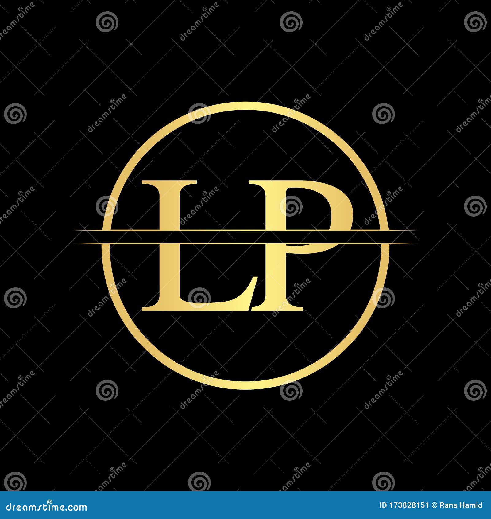 Initial LP Letter Logo Design Vector Template. Abstract Letter LP Logo ...