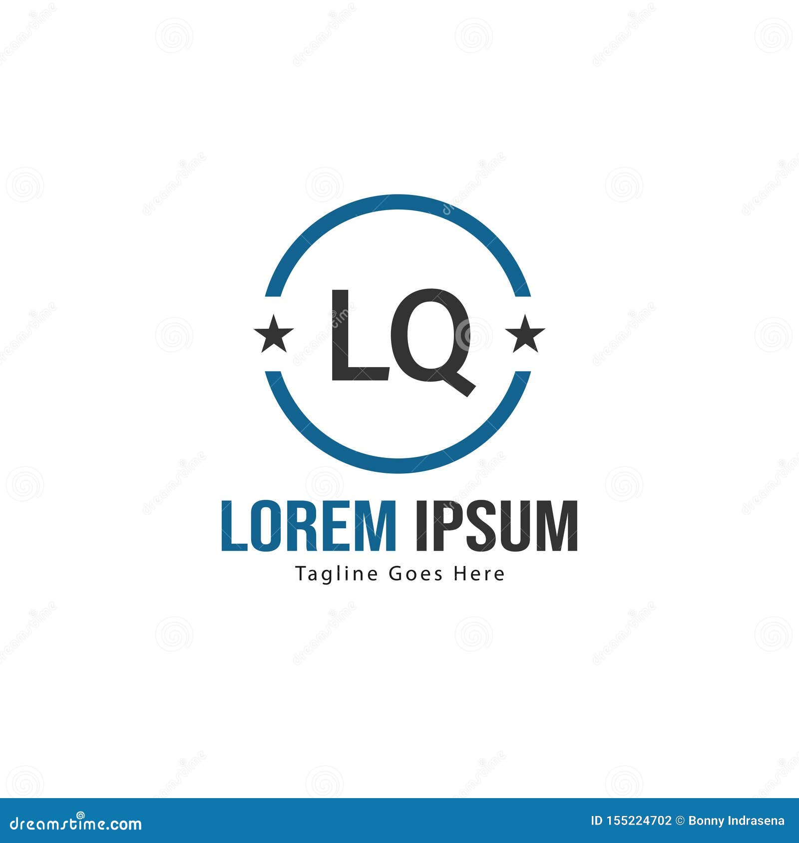 Initial LQ Logo Template with Modern Frame. Minimalist LQ Letter Logo ...