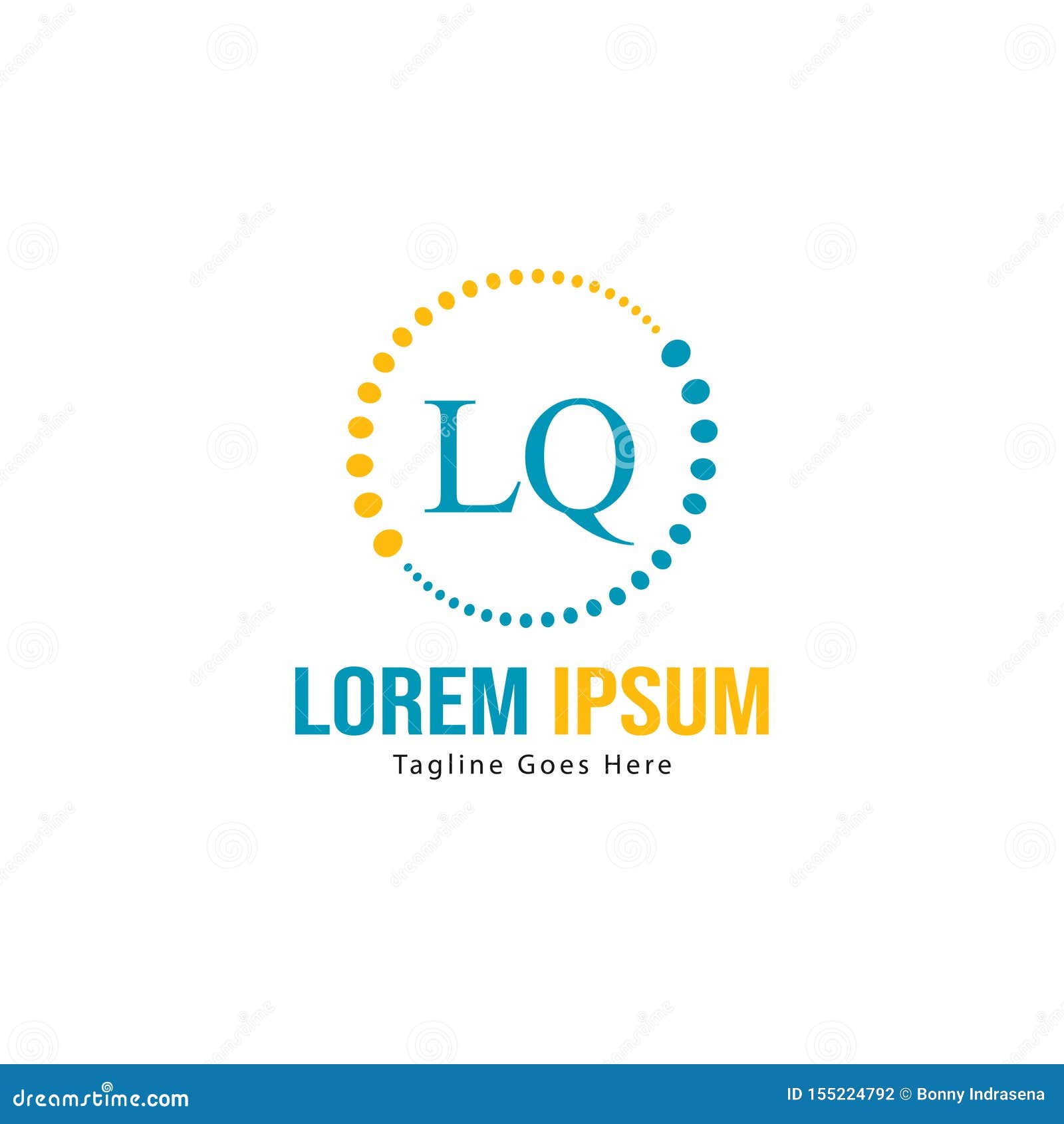 Initial LQ Logo Template with Modern Frame. Minimalist LQ Letter Logo ...