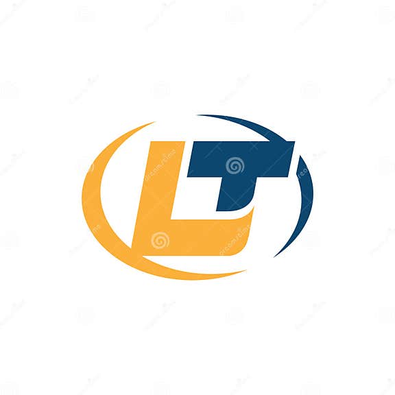 Initial Lt Letter Logo Design Template Stock Vector - Illustration of ...