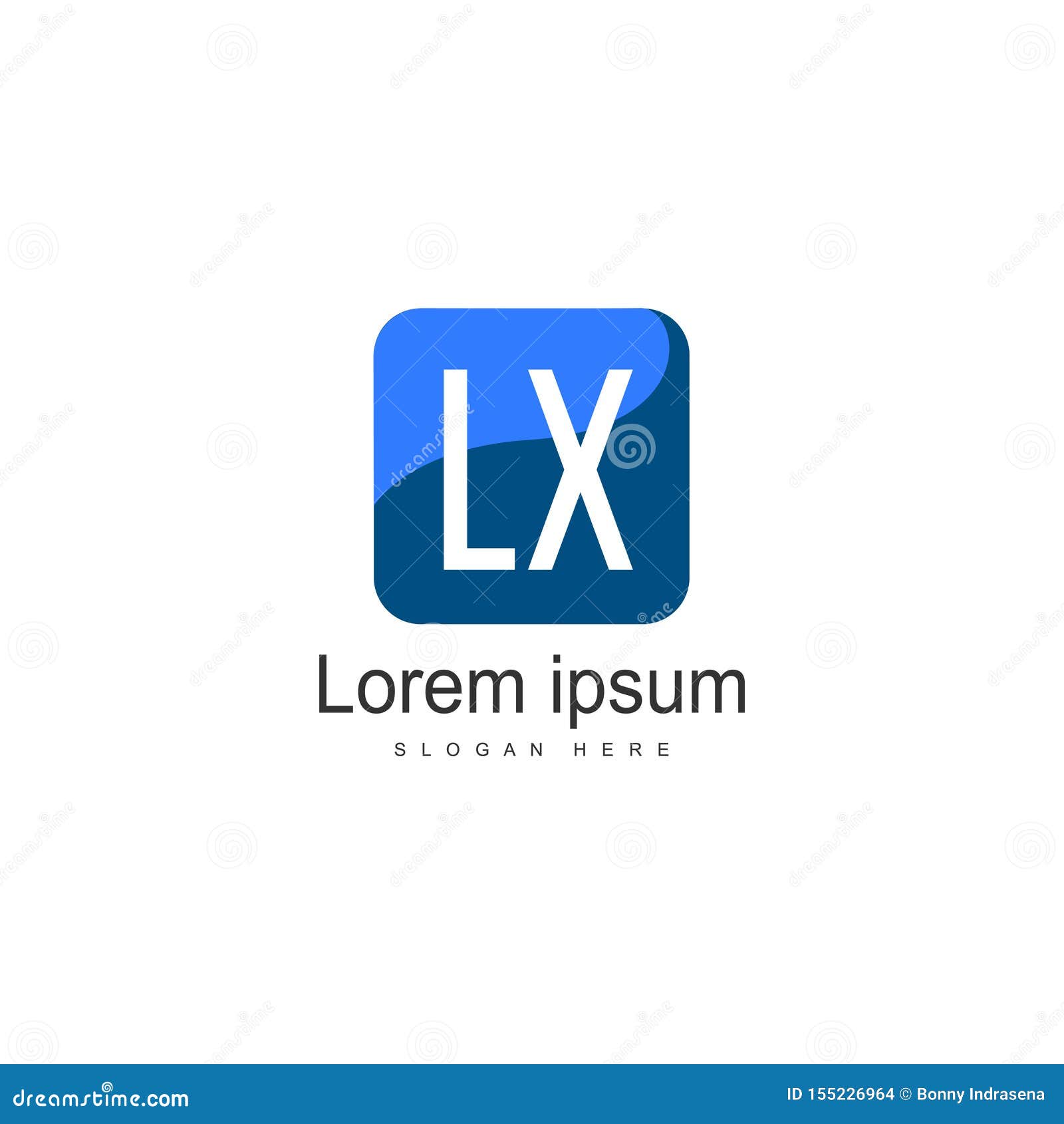 Initial LX Logo Template with Modern Frame. Minimalist LX Letter Logo ...