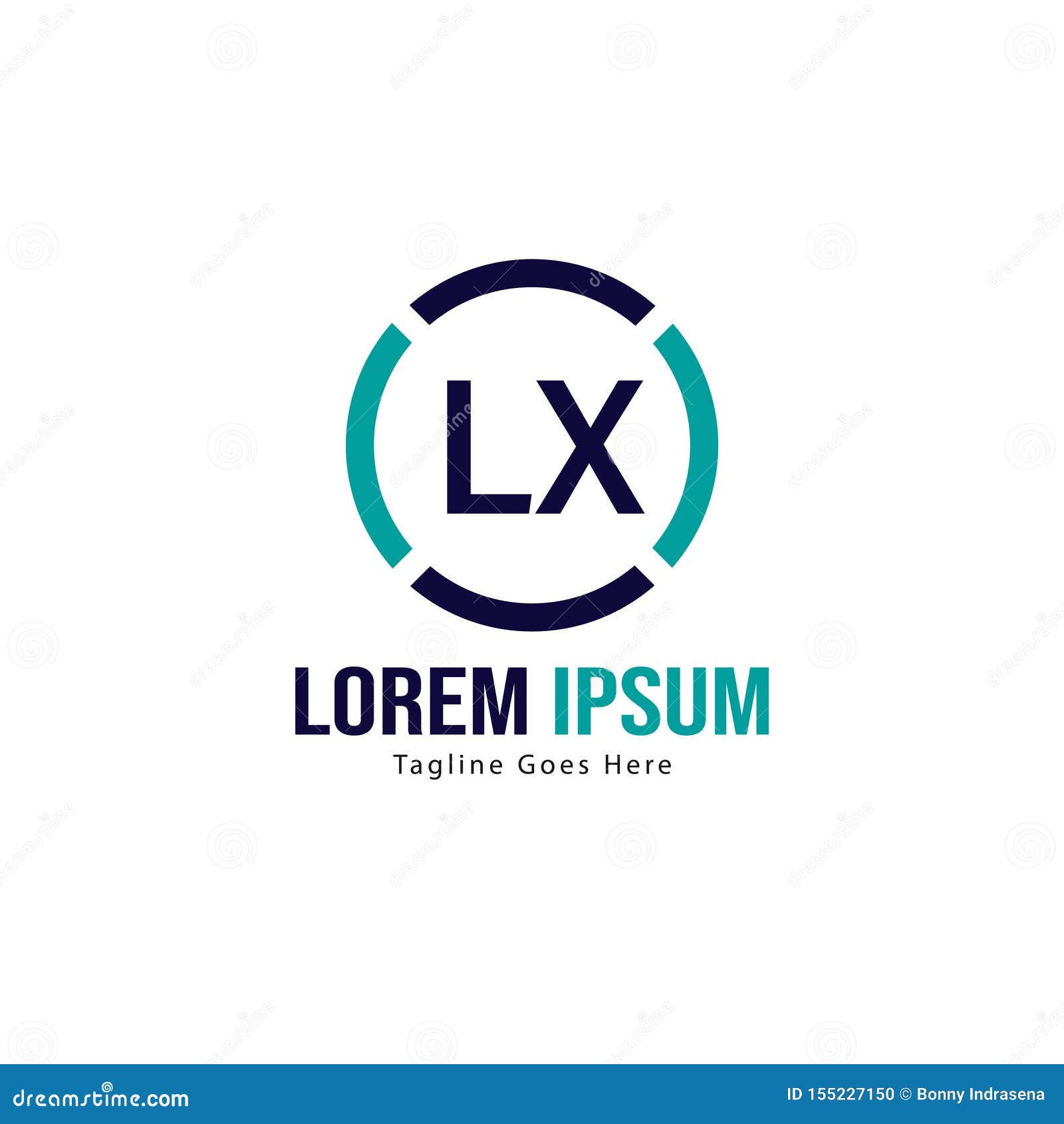 Initial LX Logo Template with Modern Frame. Minimalist LX Letter Logo ...