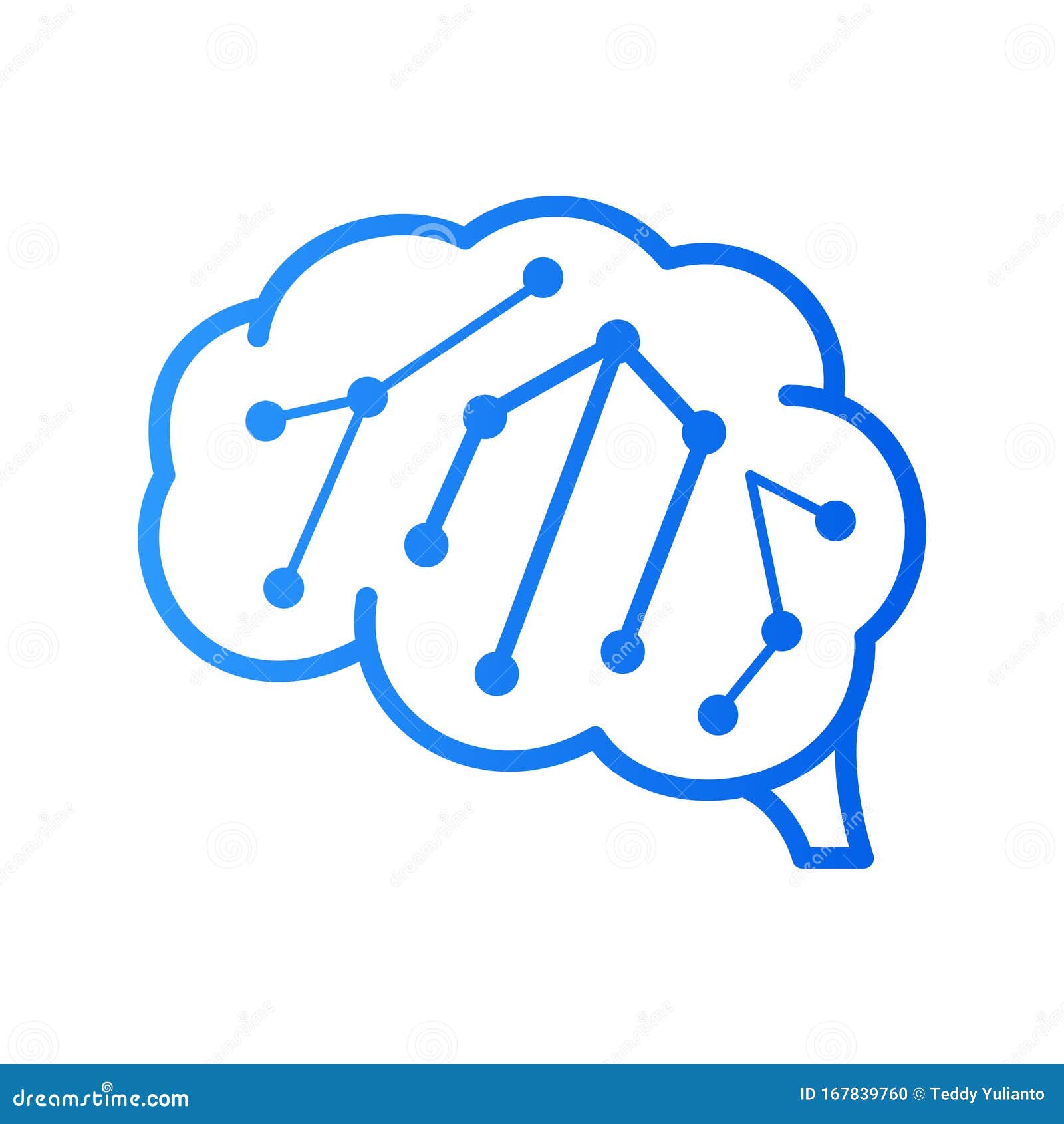 Initial M brain logo stock vector. Illustration of human - 167839760