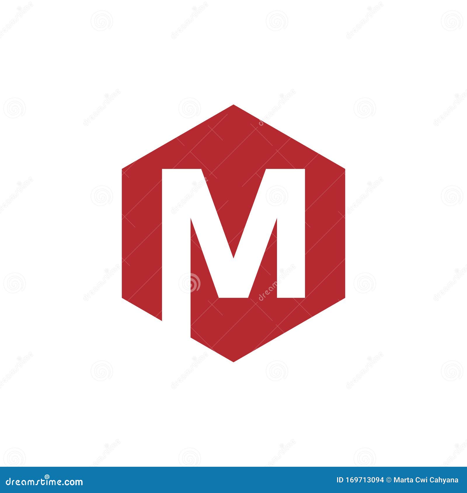 Initial M Hexagon Logo Vector Stock Vector - Illustration of logos ...
