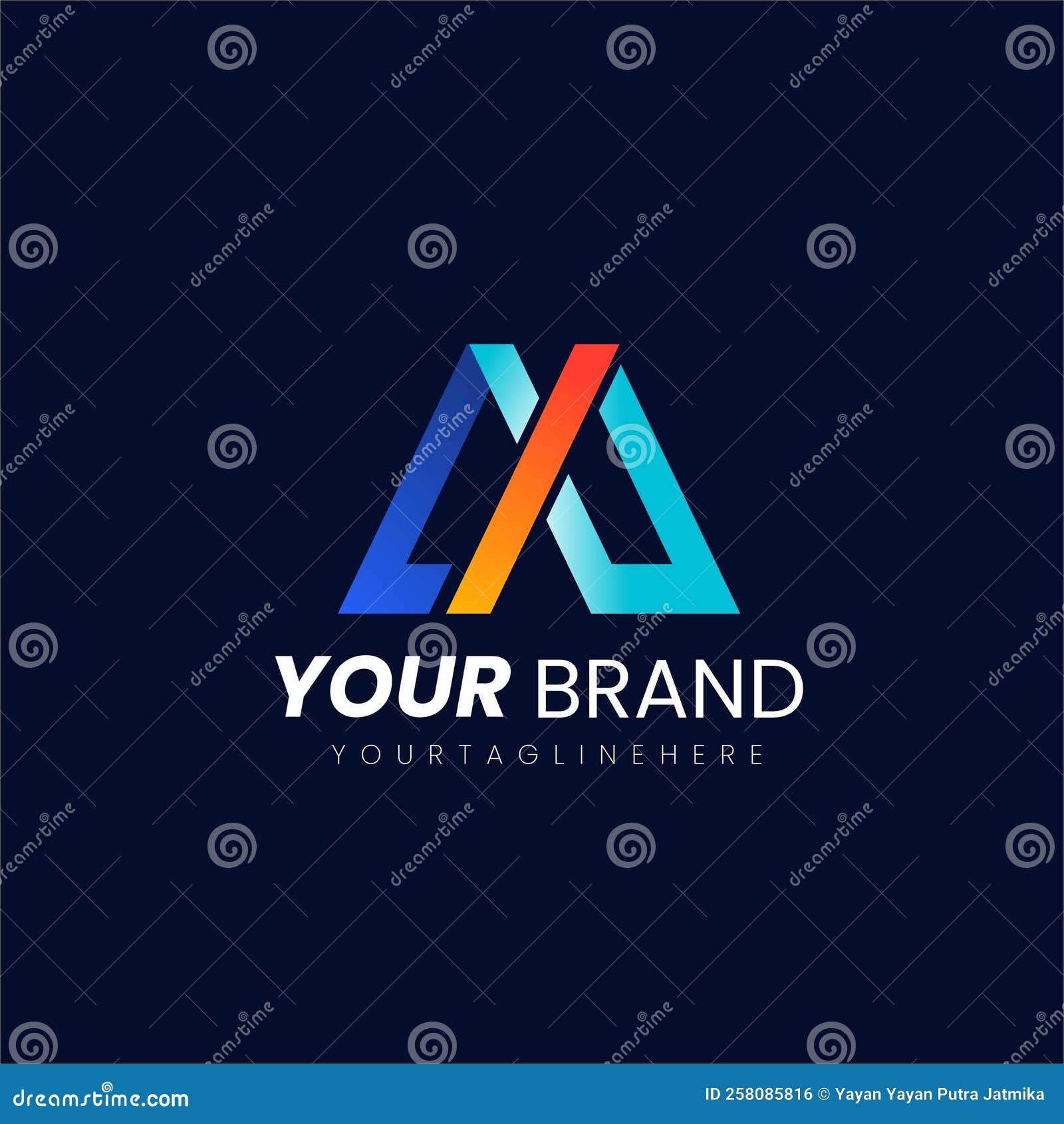 Monogram Initial M Logo Design Relate for Finance Business Stock Vector ...