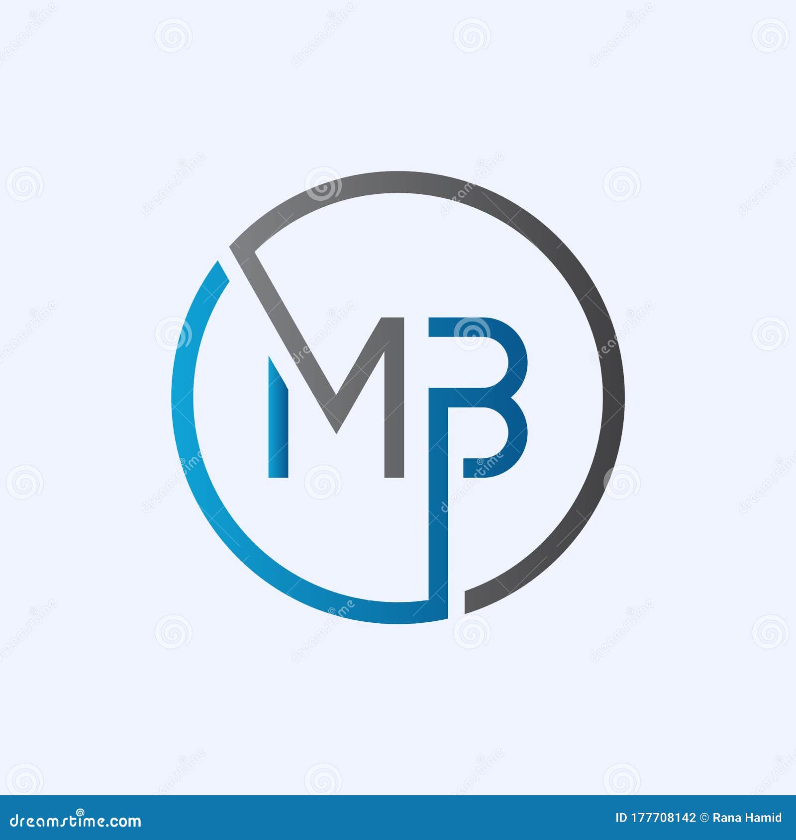 Initial MB Letter Logo Vector Template. Abstract Letter MB Logo Design ...