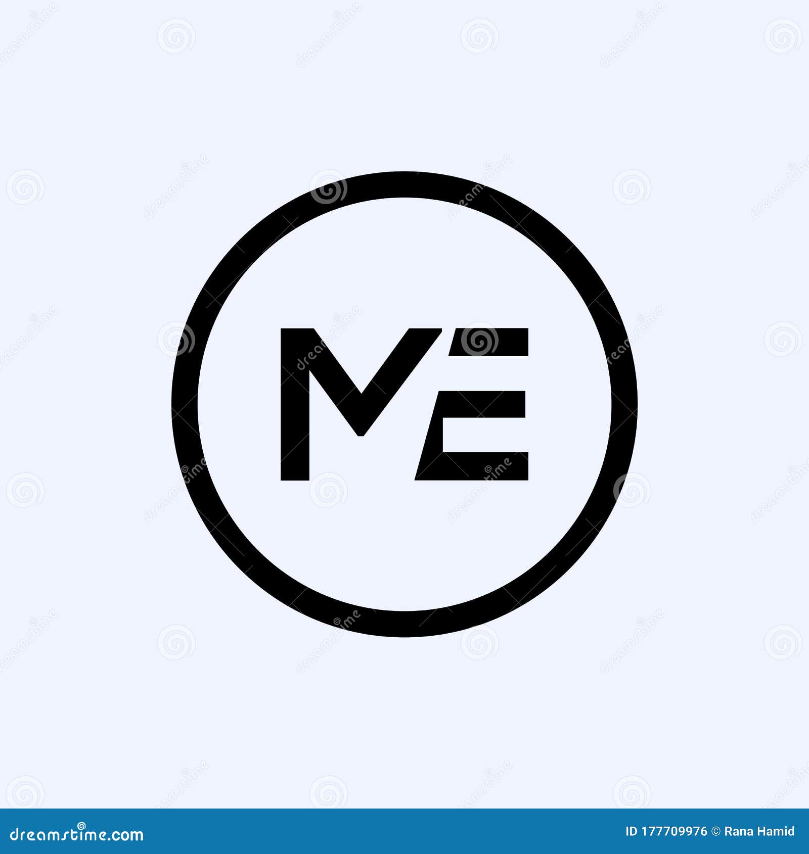 Initial ME Letter Logo Vector Template. Abstract Letter ME Logo Design ...
