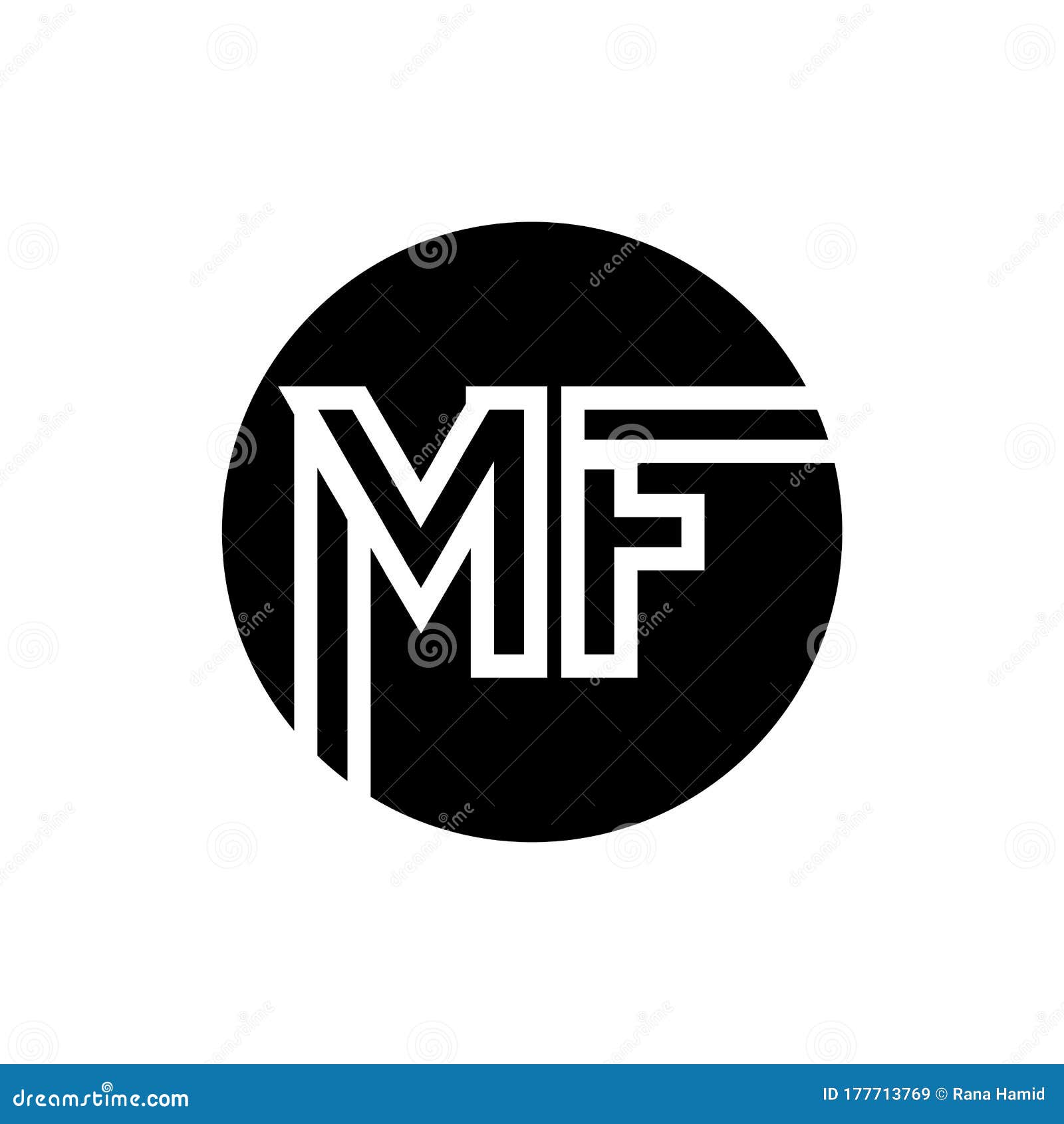 Initial MF Letter Logo Vector Template. Abstract Letter MF Logo Design ...