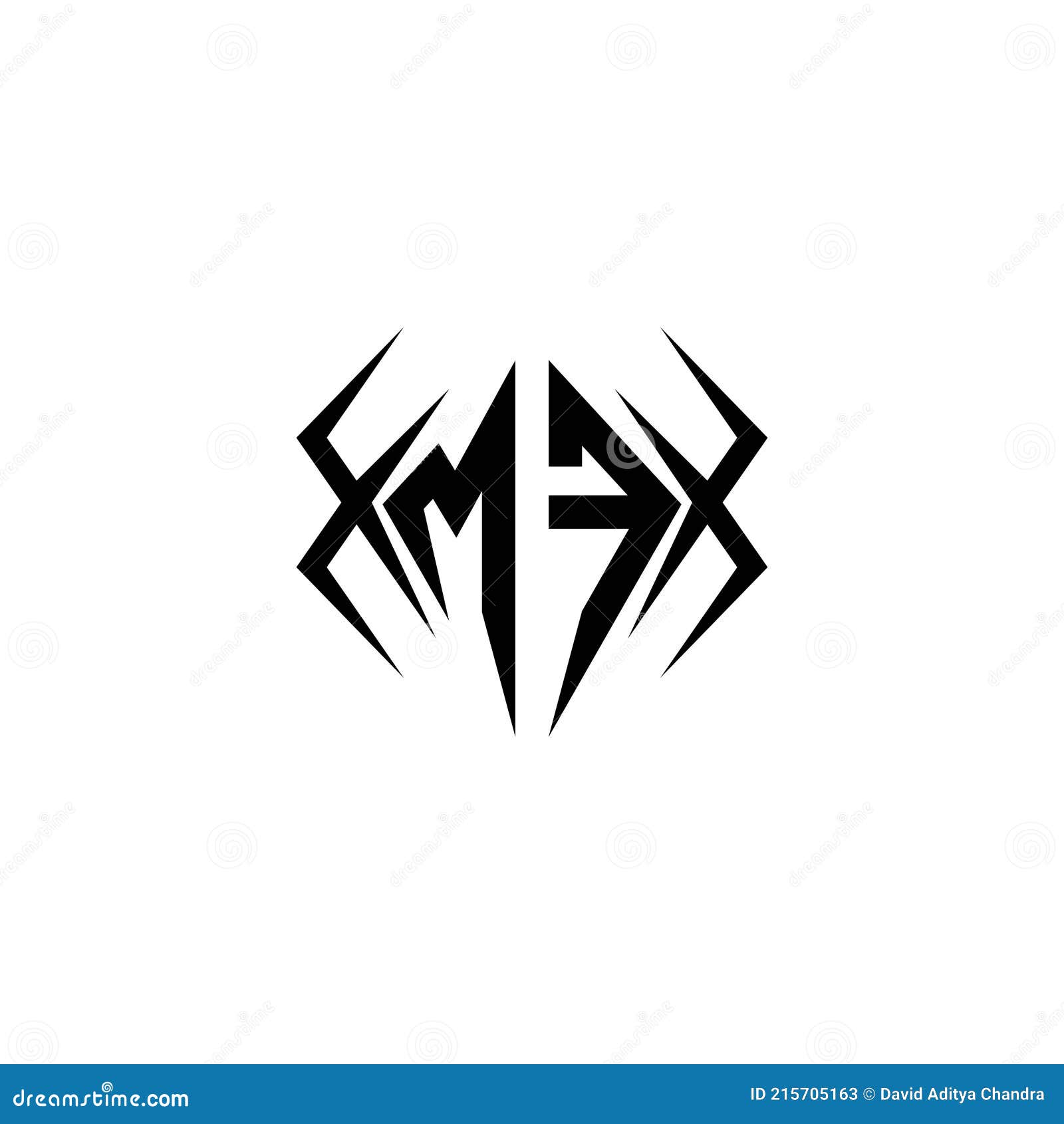 Initial MF Logo Design with Cool Style, Logo Business Branding Stock ...