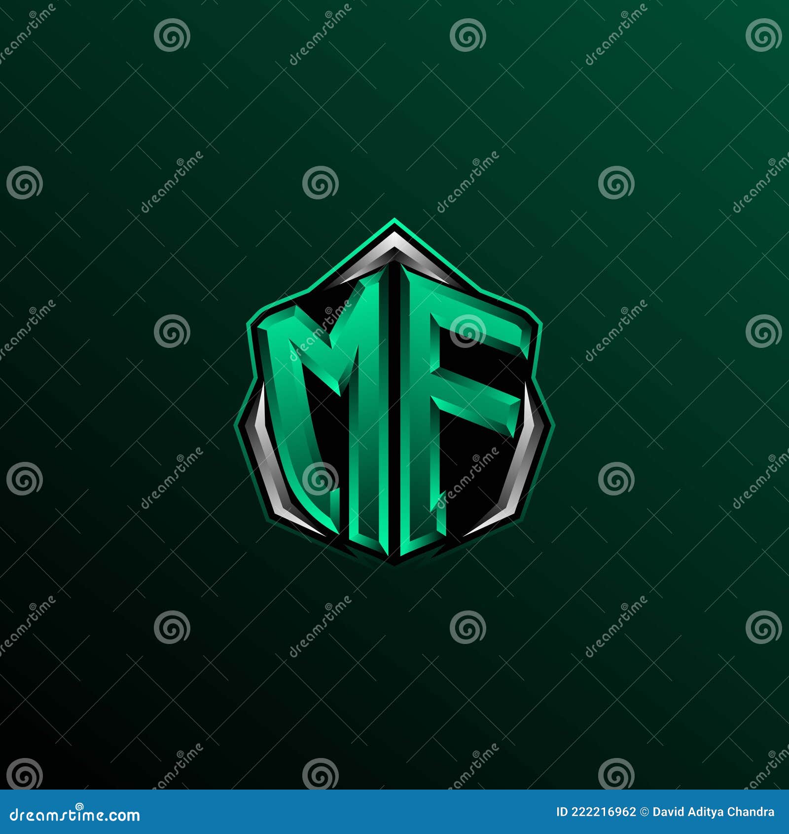 Initial MF Logo Design, Initial MF Logo Design with Shield Style, Logo ...