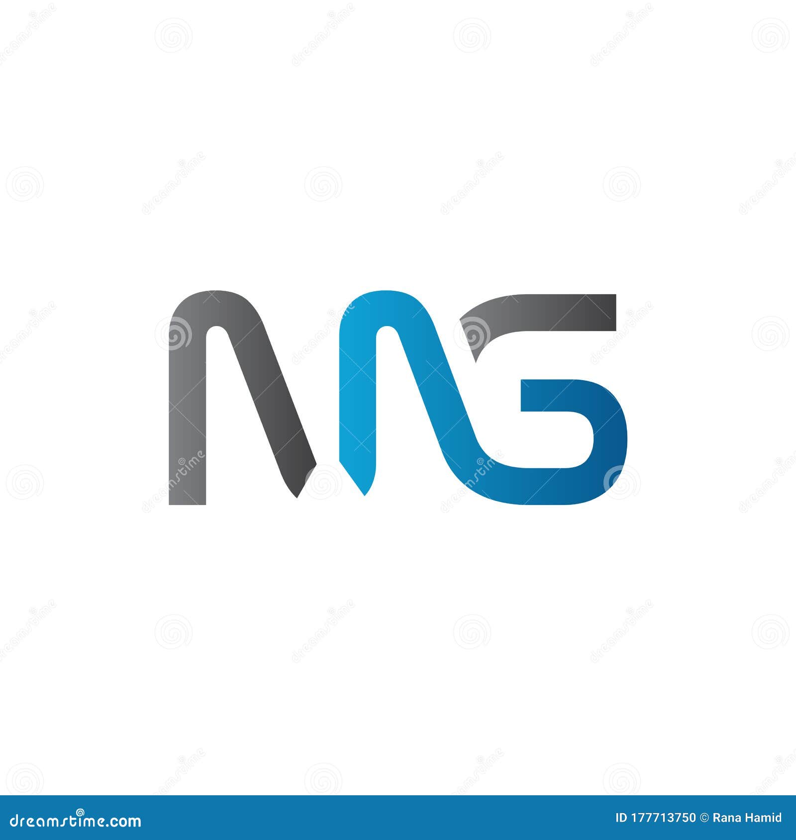 Initial MG Letter Logo Vector Template. Abstract Letter MG Logo Design ...