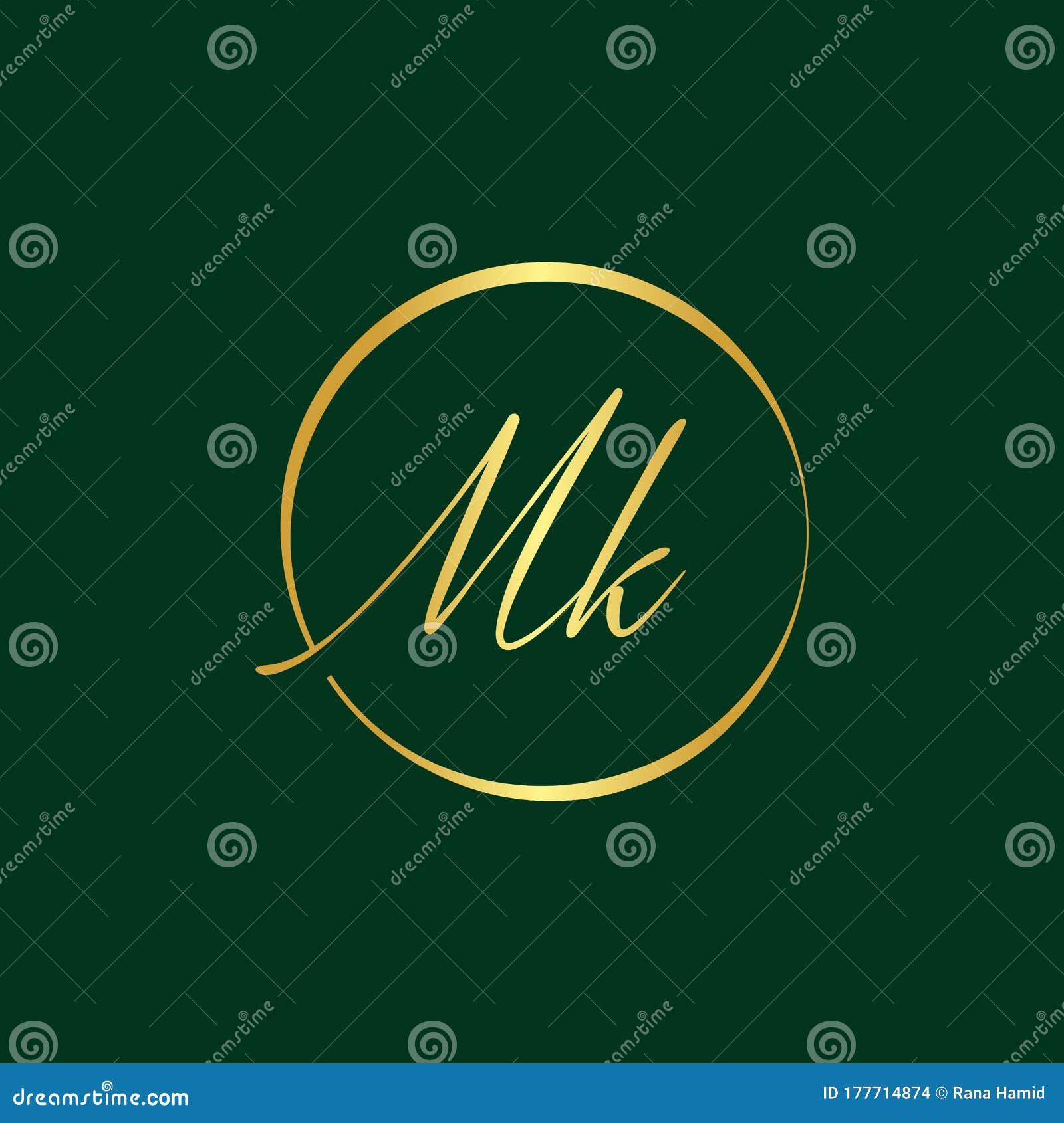 Initial MK Letter Logo Vector Template. Abstract Letter MK Logo Design ...