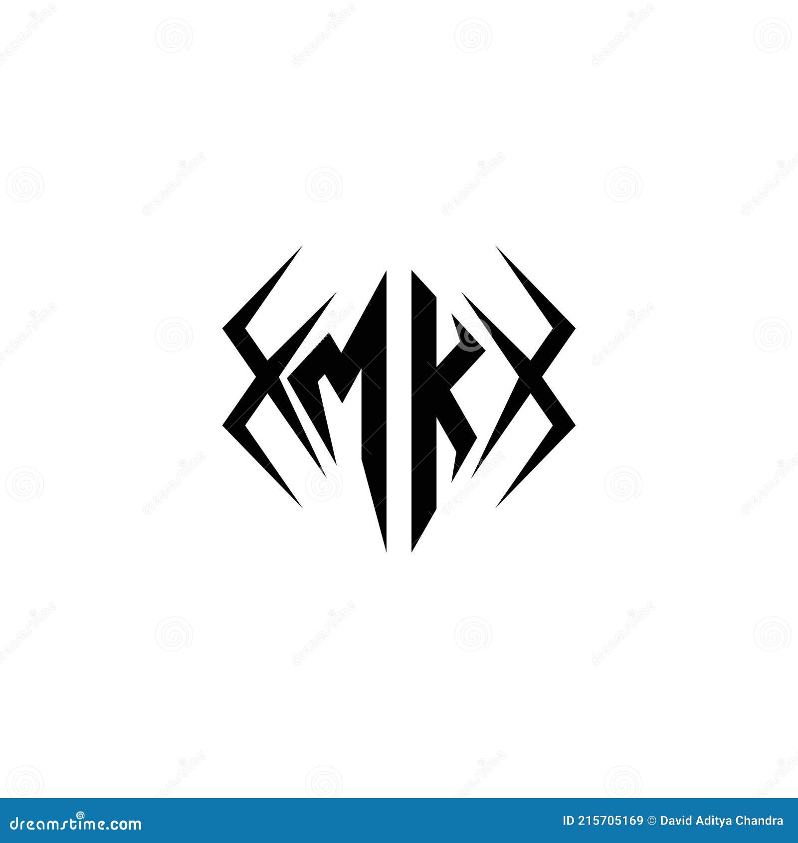 Initial MK Logo Design with Cool Style, Logo Business Branding Stock ...