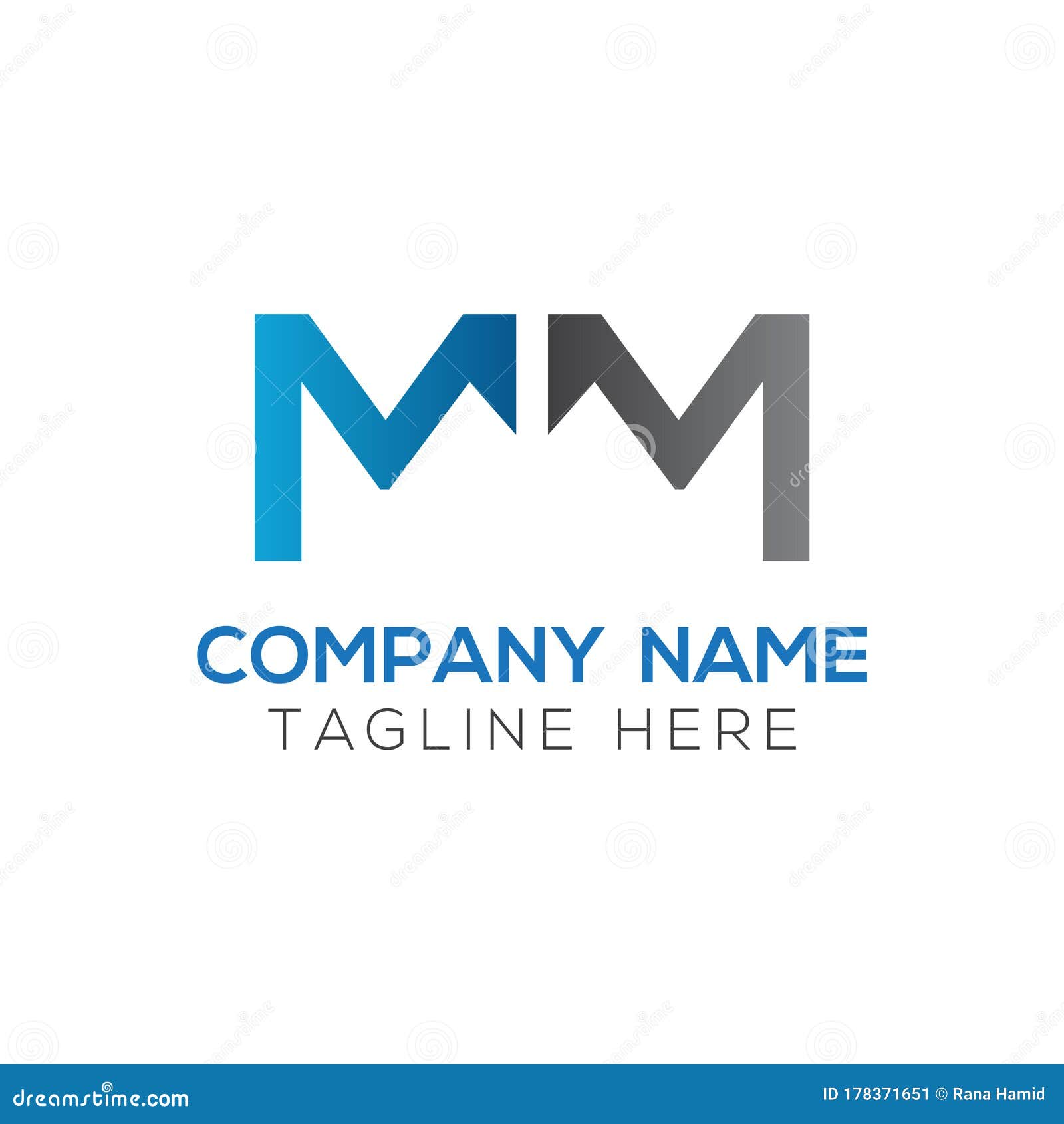 Initial MM Letter Logo Design Vector Template. Abstract Letter MM Logo ...